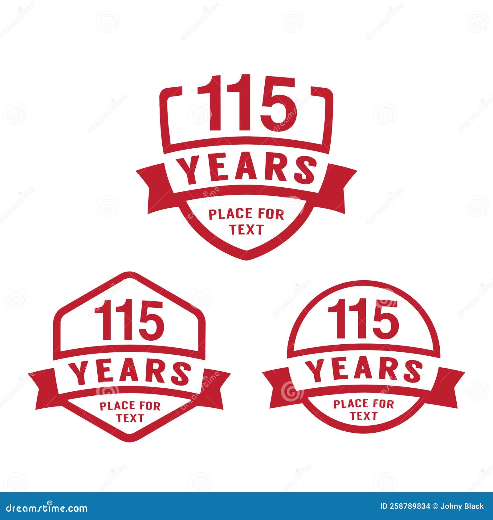 115 Years Anniversary Celebration Logotype. 115th Anniversary Logo ...