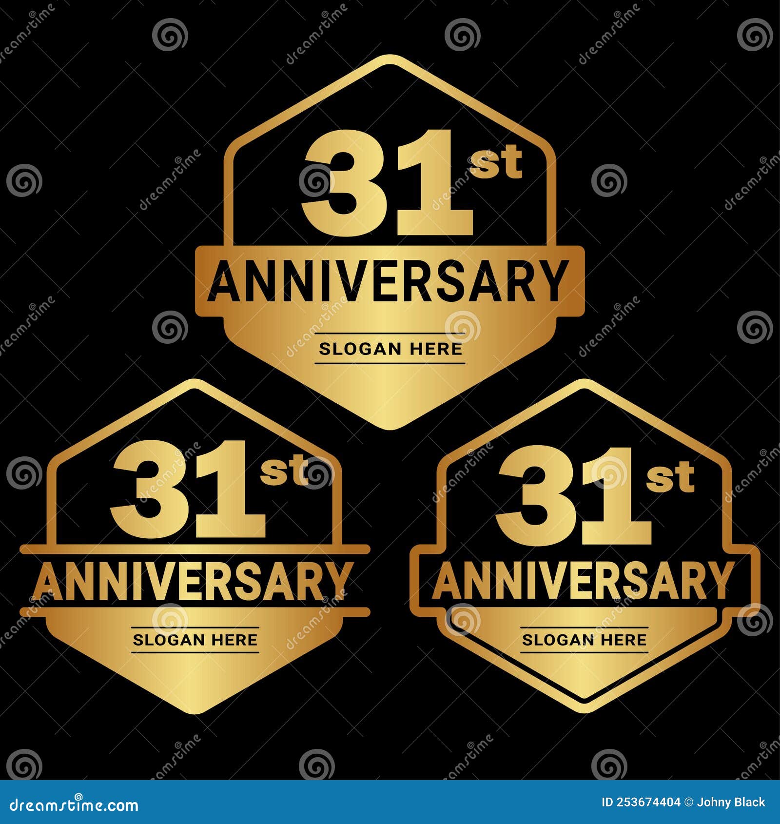 31 Years Anniversary Celebration Logotype. 31st Anniversary Logo ...