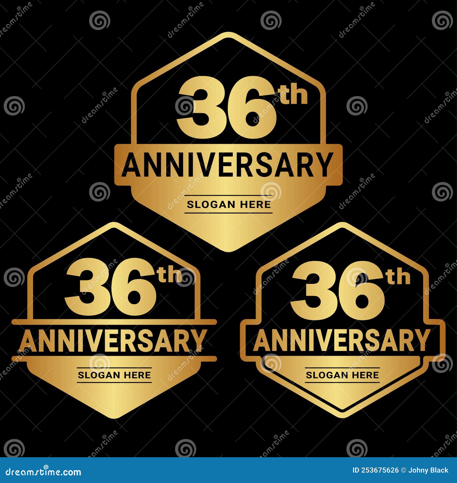 36 Years Anniversary Celebration Logotype. 36th Anniversary Logo ...