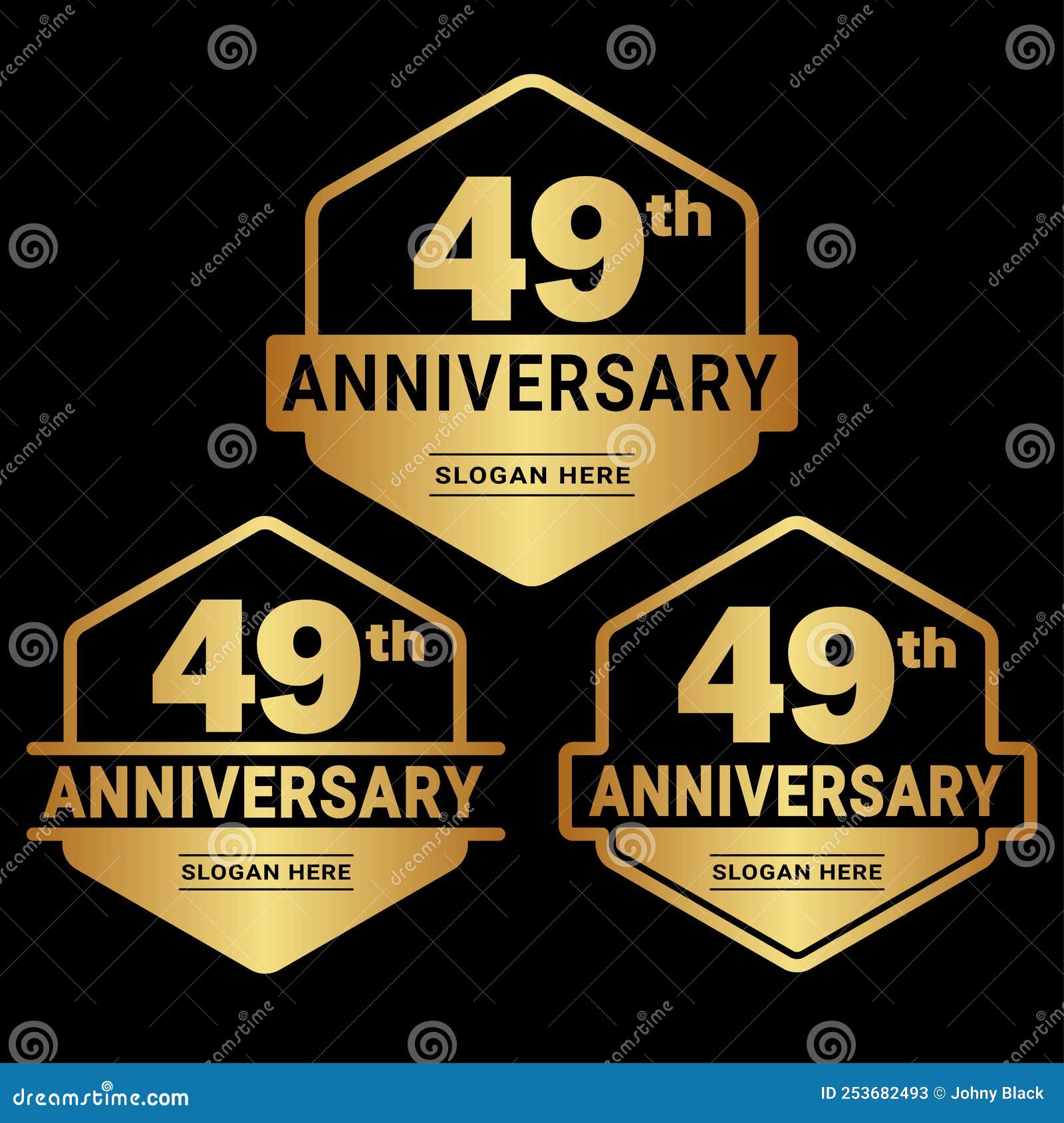 49 Years Anniversary Celebration Logotype. 49th Anniversary Logo ...