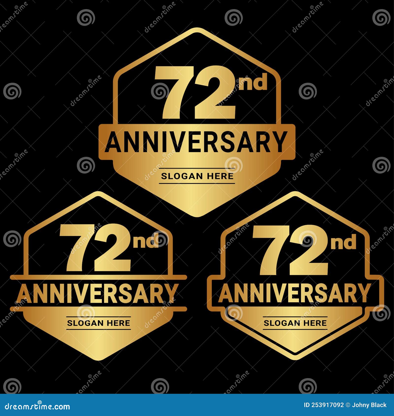 72 Years Anniversary Celebration Logotype. 72nd Anniversary Logo ...