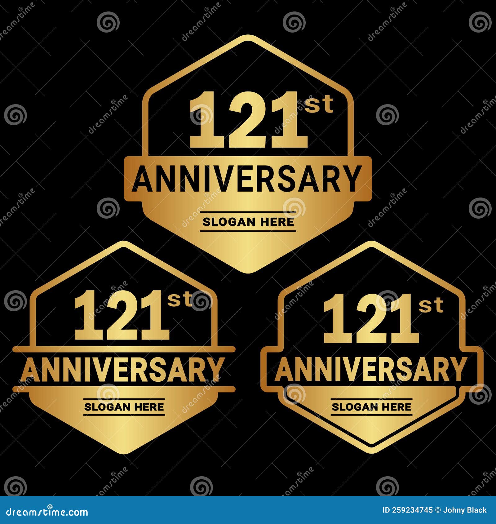 121 Years Anniversary Celebration Logotype. 121st Anniversary Logo ...