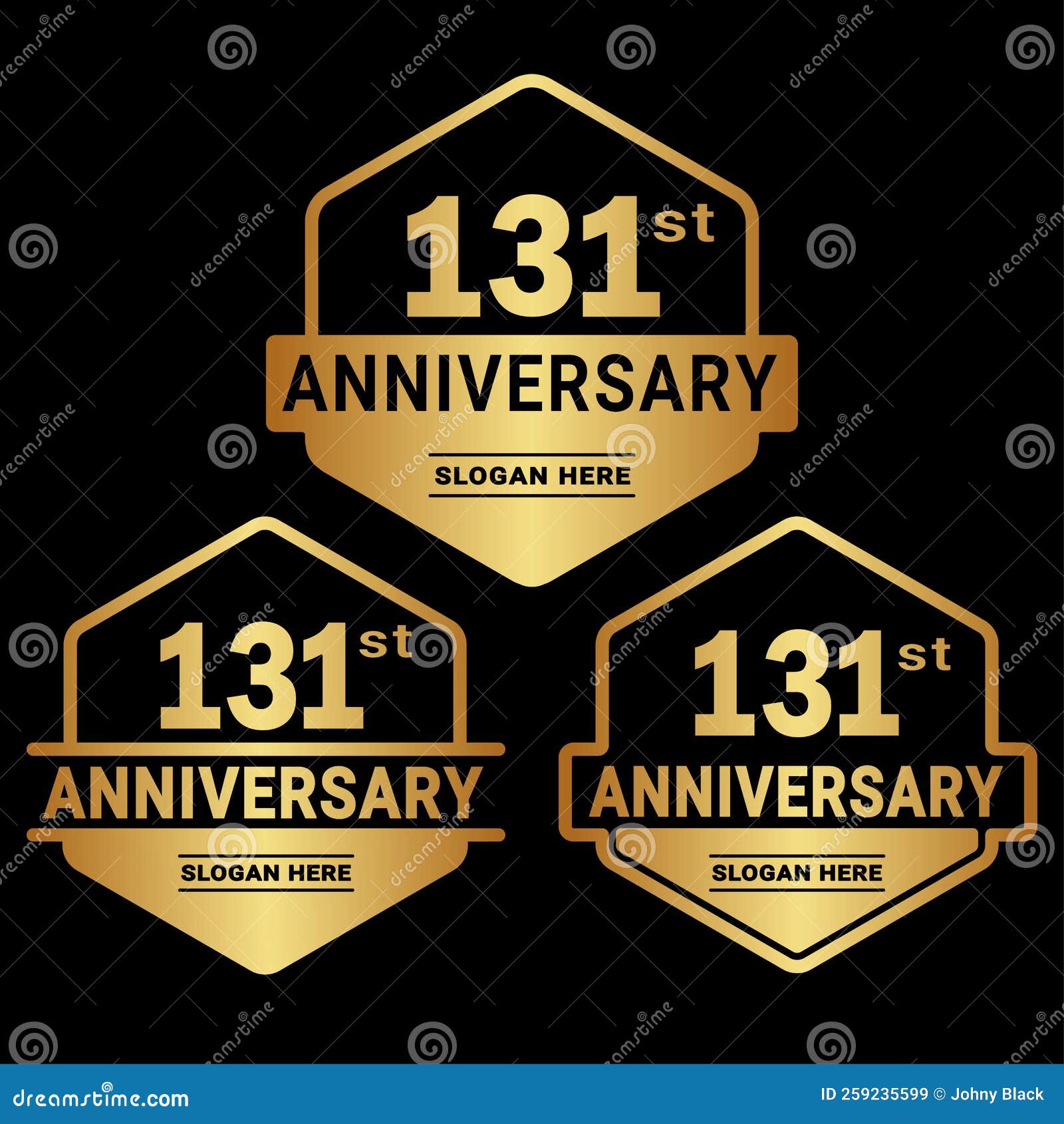 131 Years Anniversary Celebration Logotype. 131st Anniversary Logo ...
