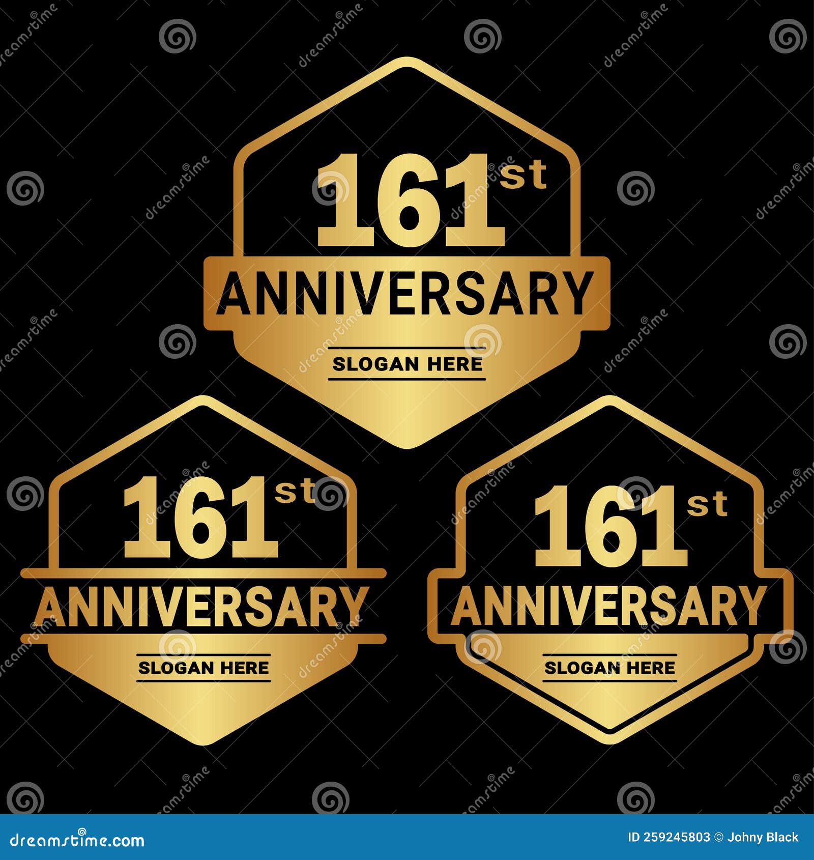 161 Years Anniversary Celebration Logotype. 161st Anniversary Logo ...