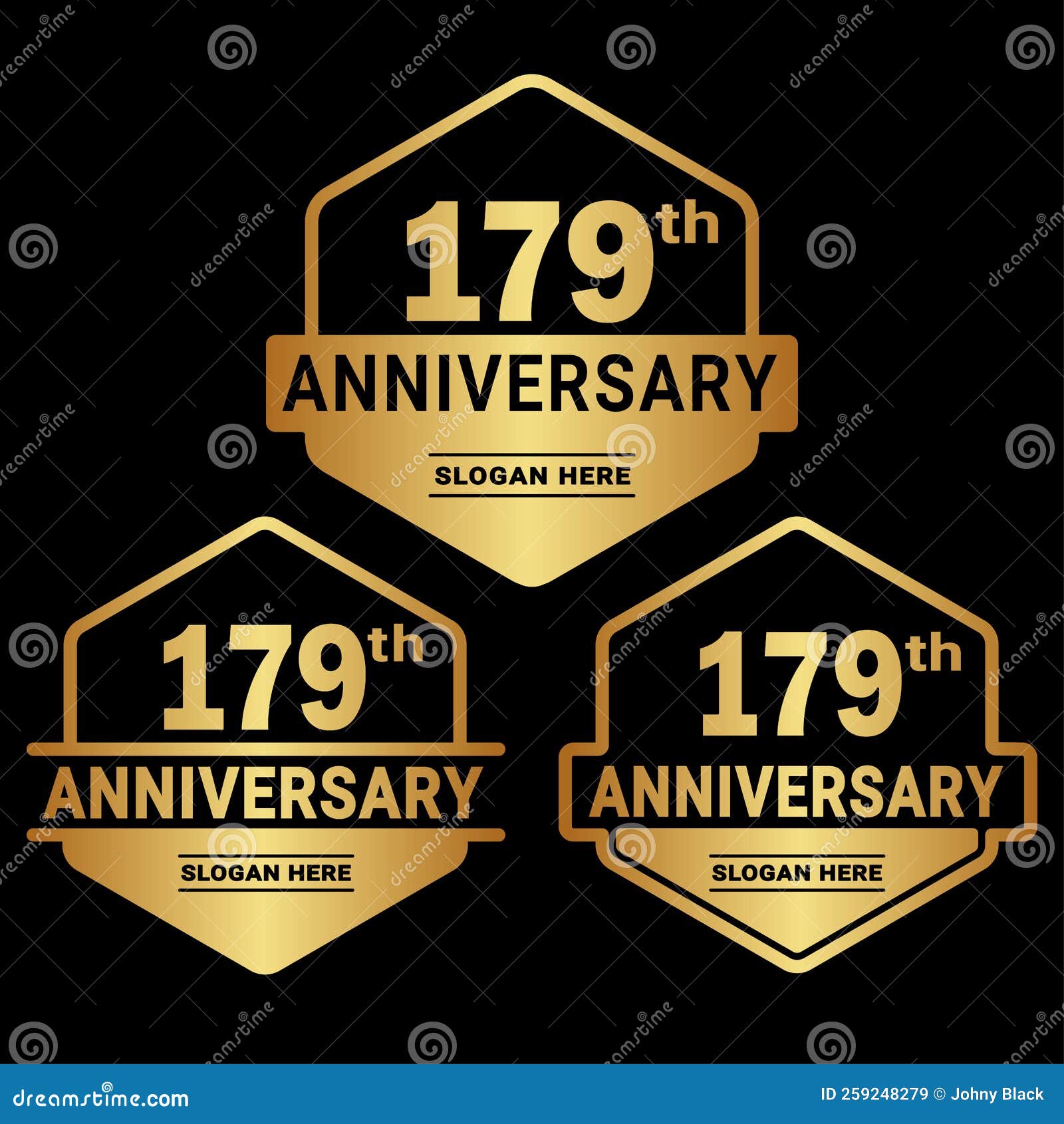 179 Years Anniversary Celebration Logotype. 179th Anniversary Logo ...
