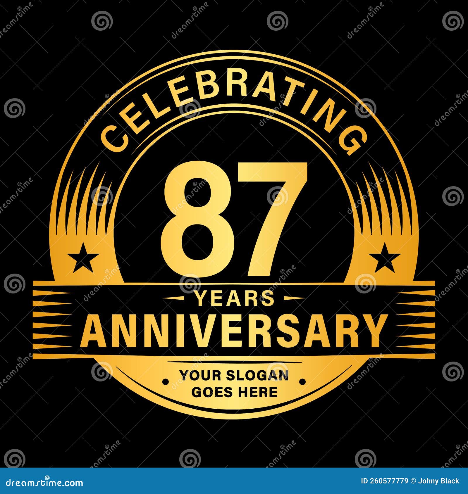 87 Years Anniversary Celebration Design Template. 87th Logo Vector ...