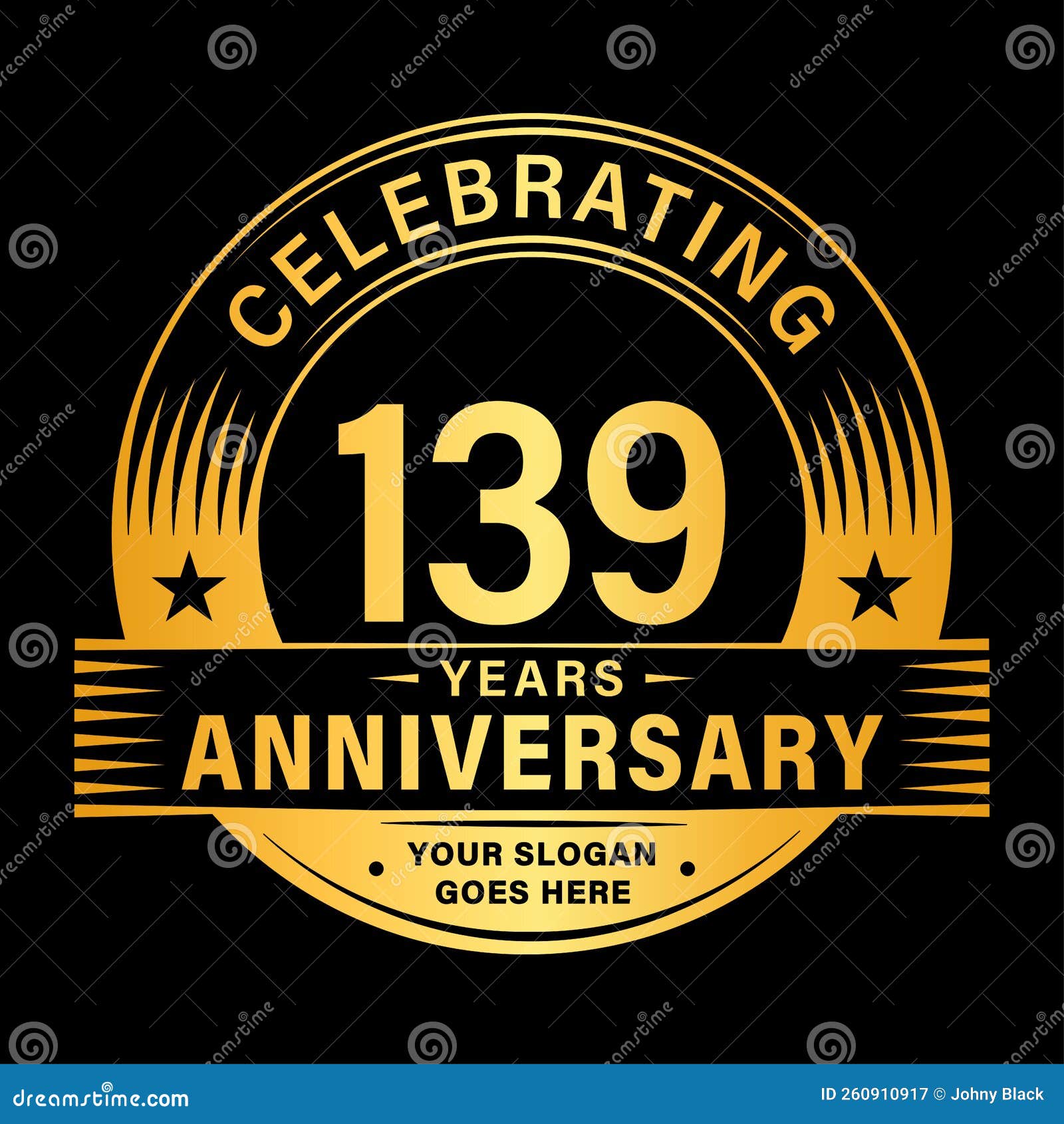 139 Years Anniversary Celebration Design Template. 139th Logo Vector ...