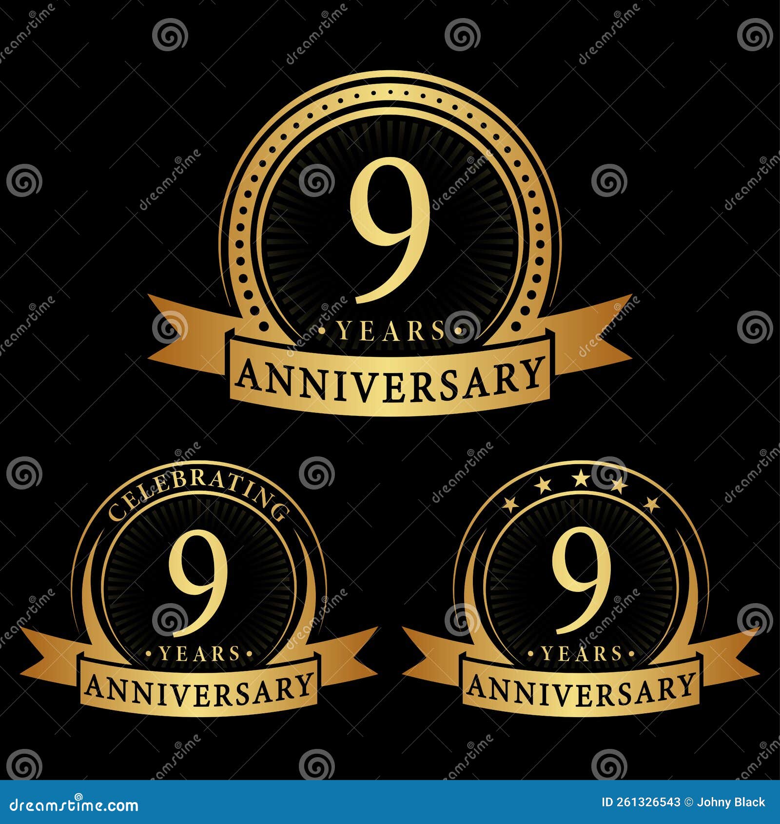 9 Years Anniversary Celebration Logotype. 9th Anniversary Logo ...