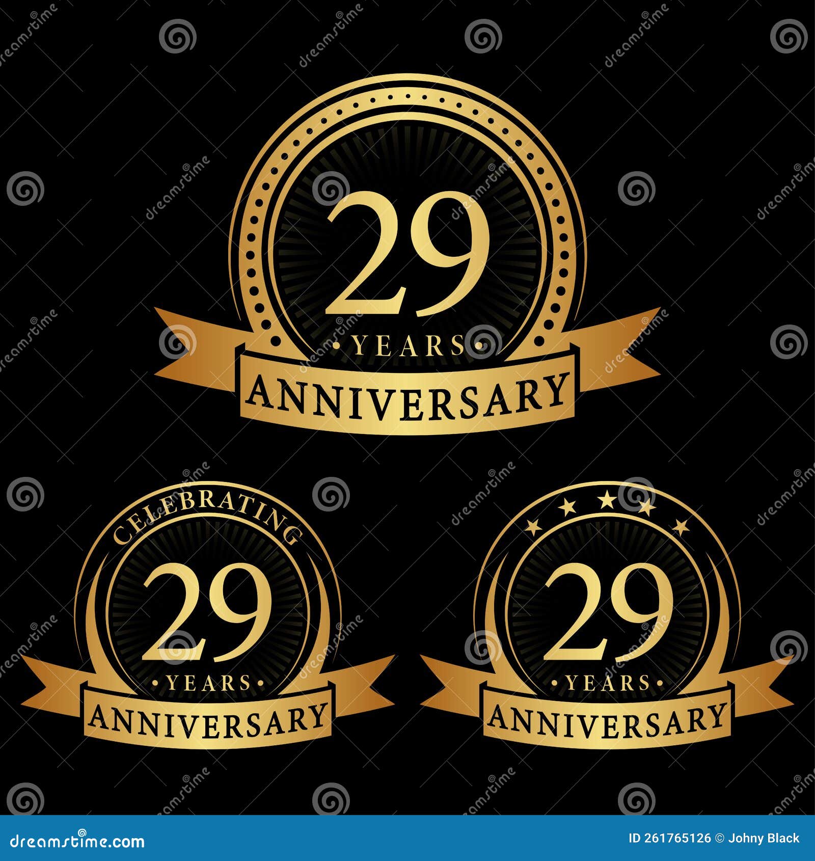 29 Years Anniversary Celebration Logotype. 29th Anniversary Logo ...