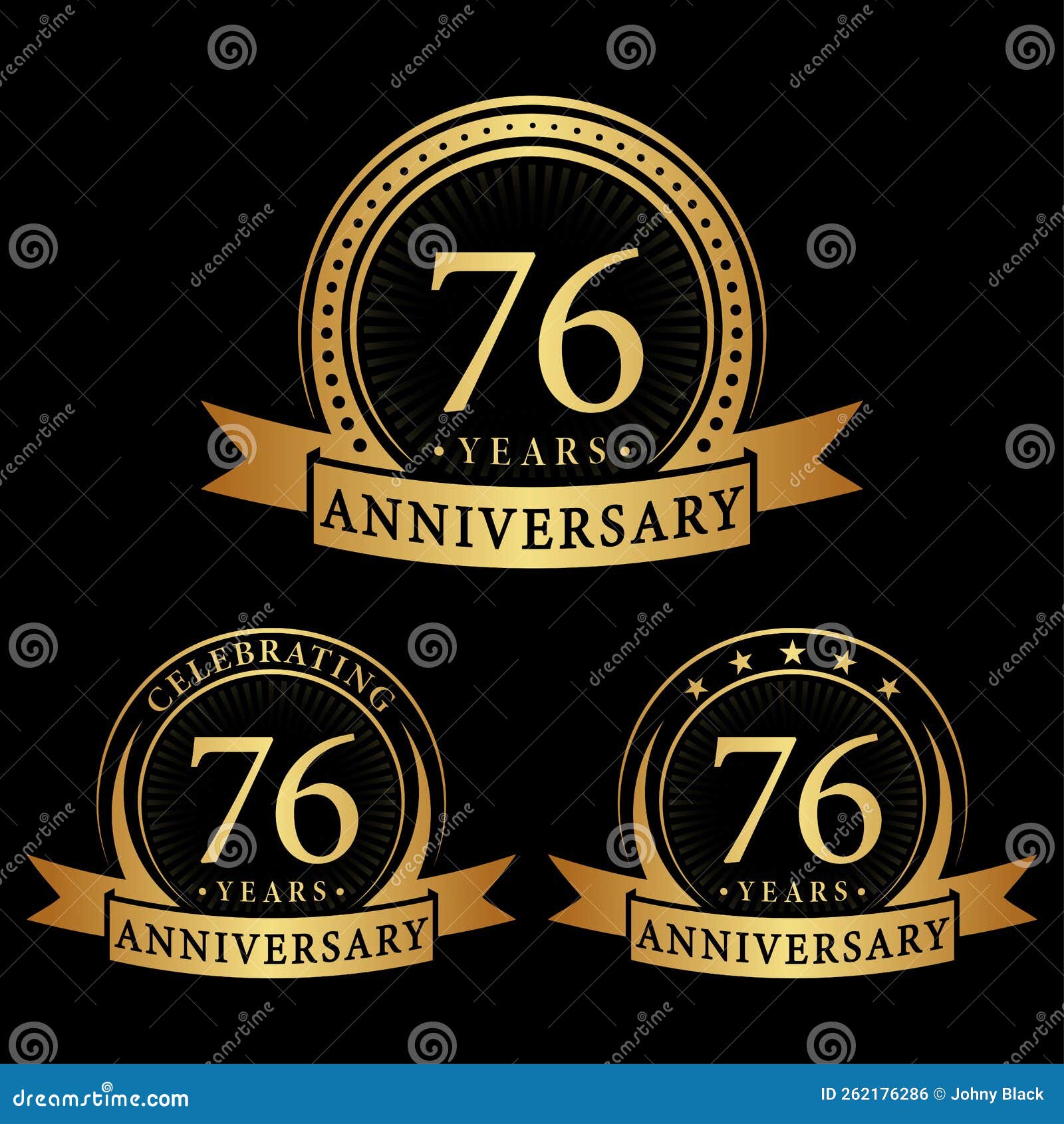76 Years Anniversary Celebration Logotype. 76th Anniversary Logo ...