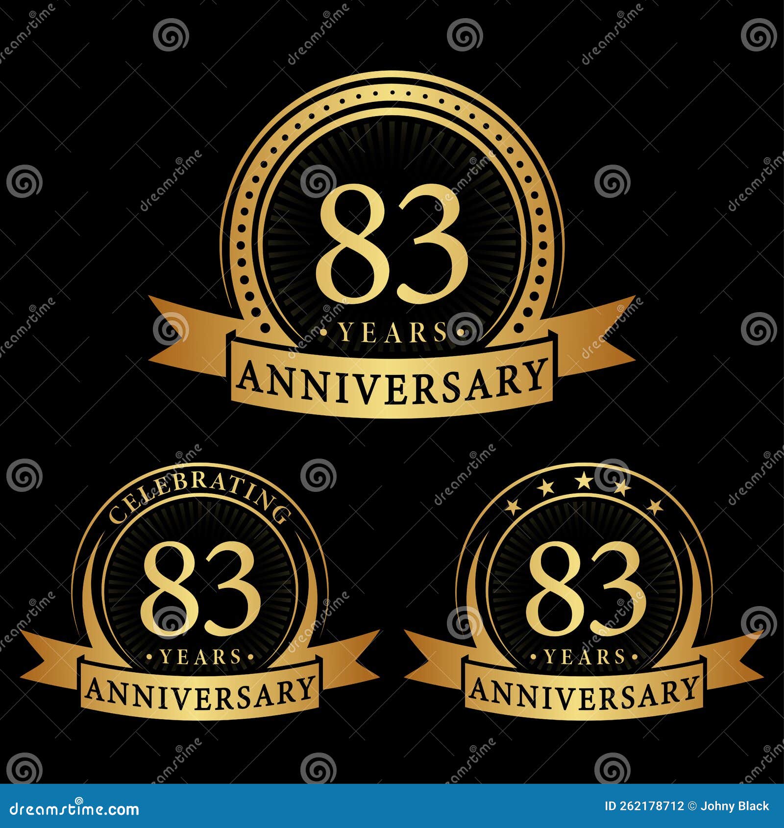 83 Years Anniversary Celebration Logotype. 83rd Anniversary Logo ...