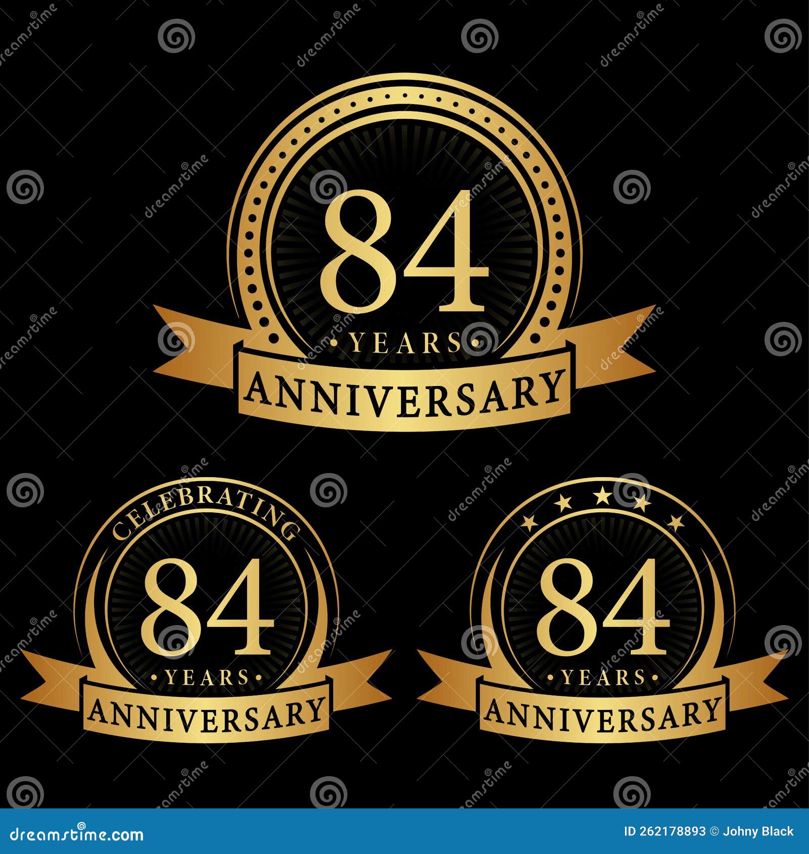 84 Years Anniversary Celebration Logotype. 84th Anniversary Logo ...