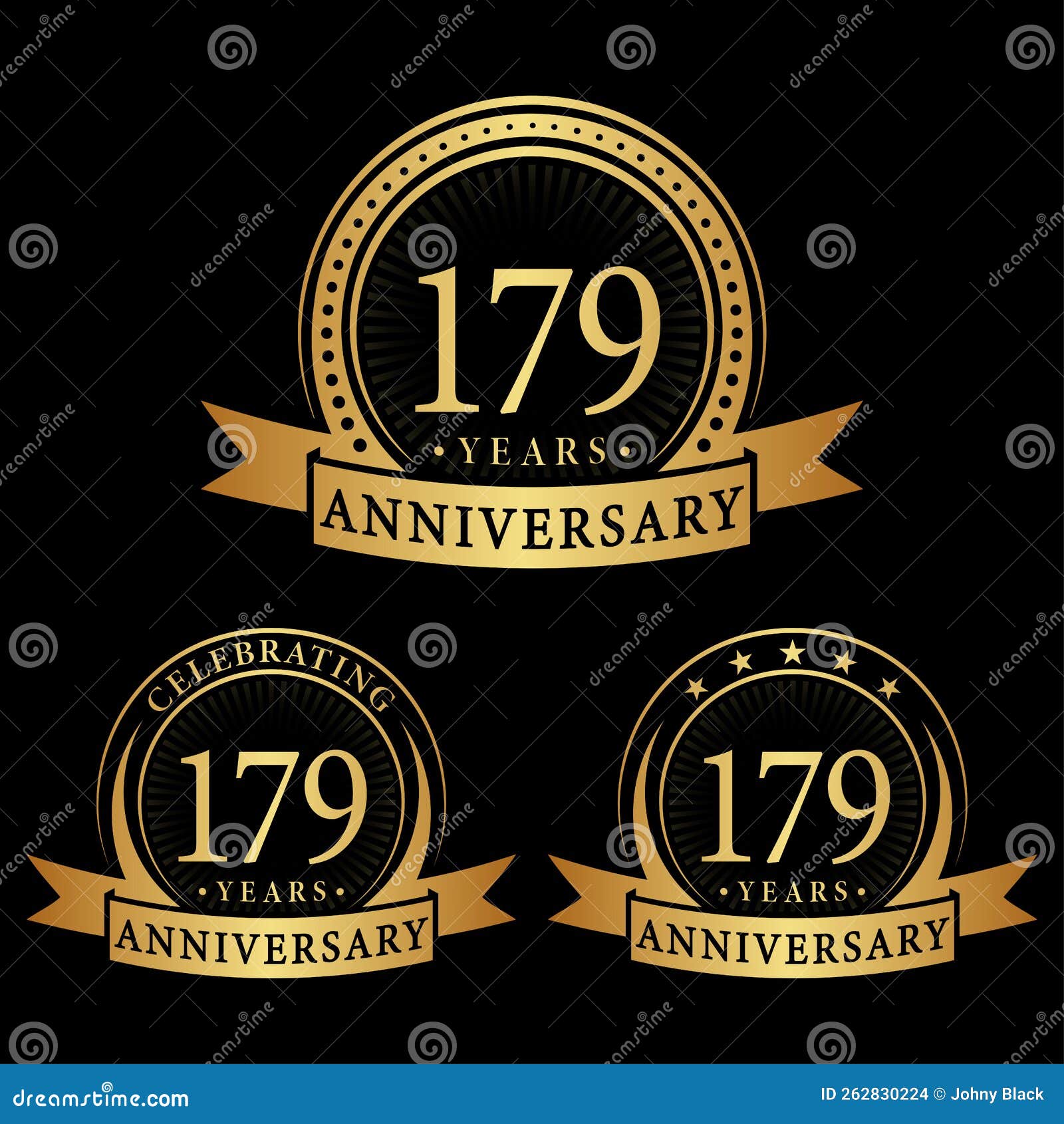179 Years Anniversary Celebration Logotype. 179th Anniversary Logo ...