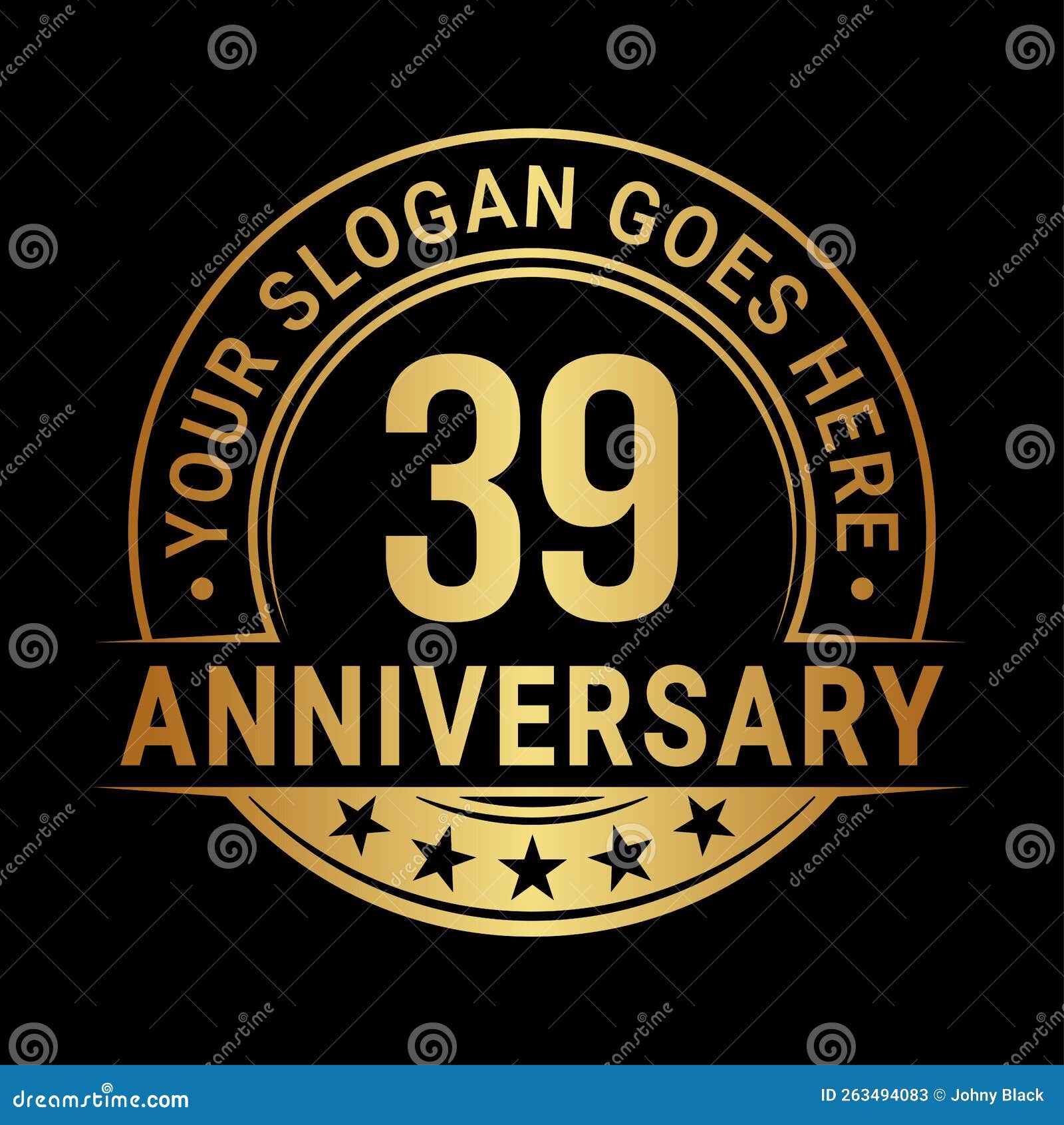 39 Years Anniversary. 39th Anniversary Logo Design Template. Vector and ...