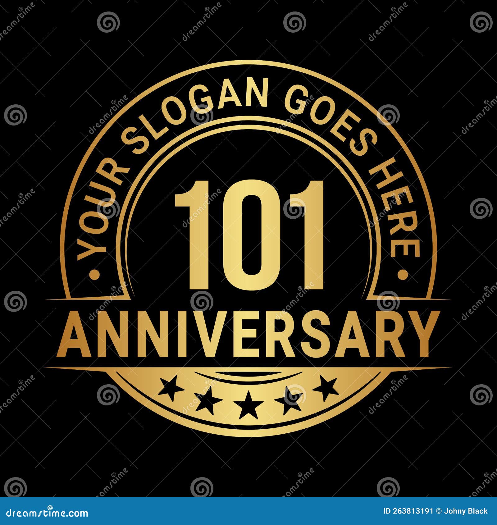 101 Years Anniversary. 101st Anniversary Logo Design Template. Vector ...