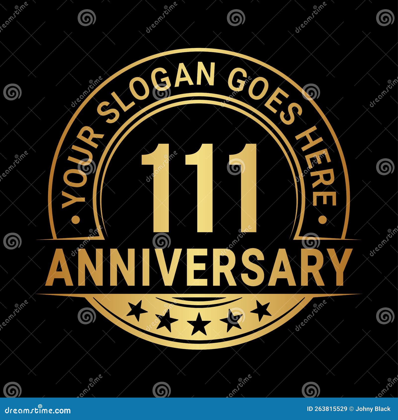 111 Years Anniversary. 111th Anniversary Logo Design Template. Vector ...