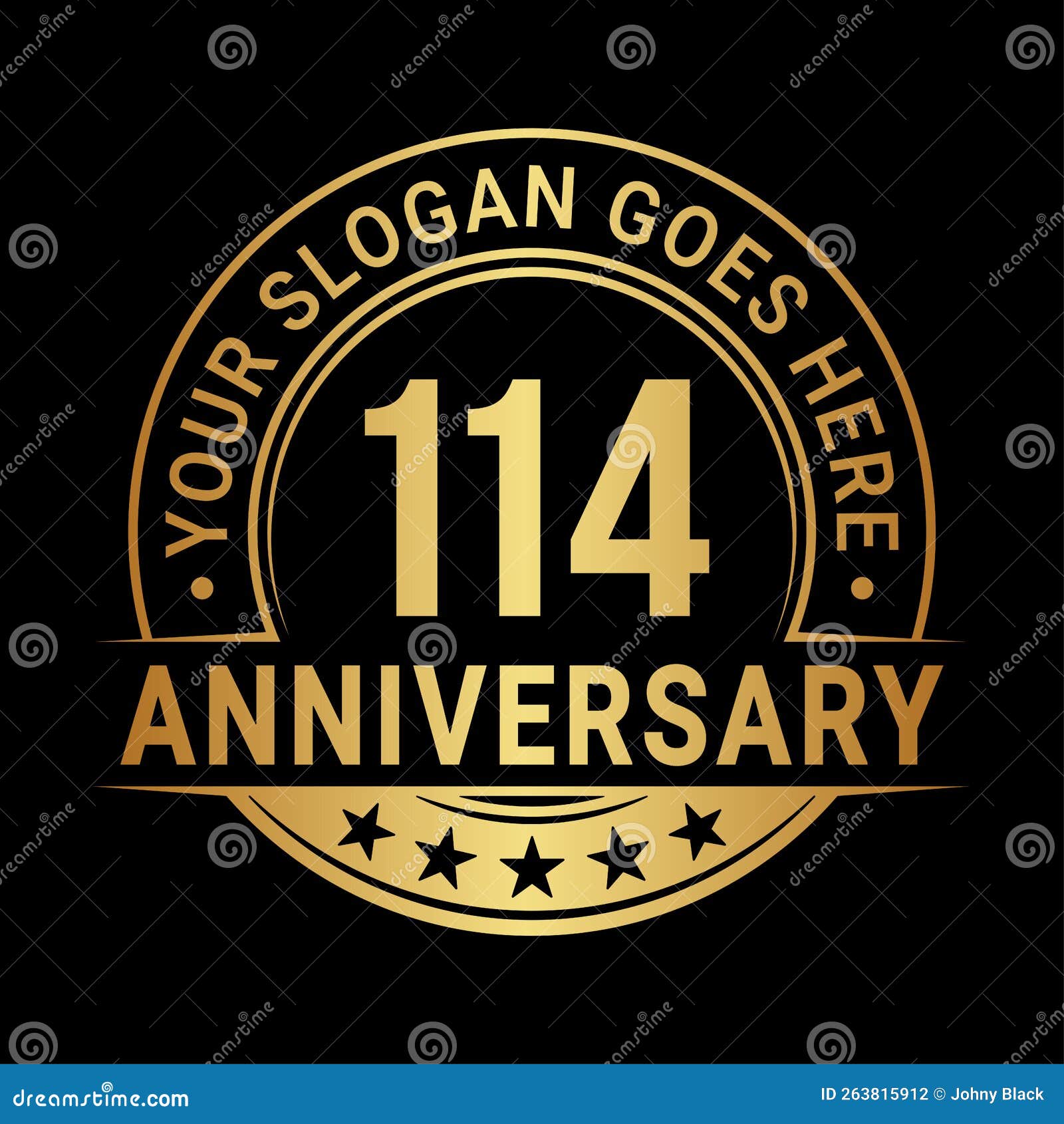 114 Years Anniversary. 114th Anniversary Logo Design Template. Vector ...