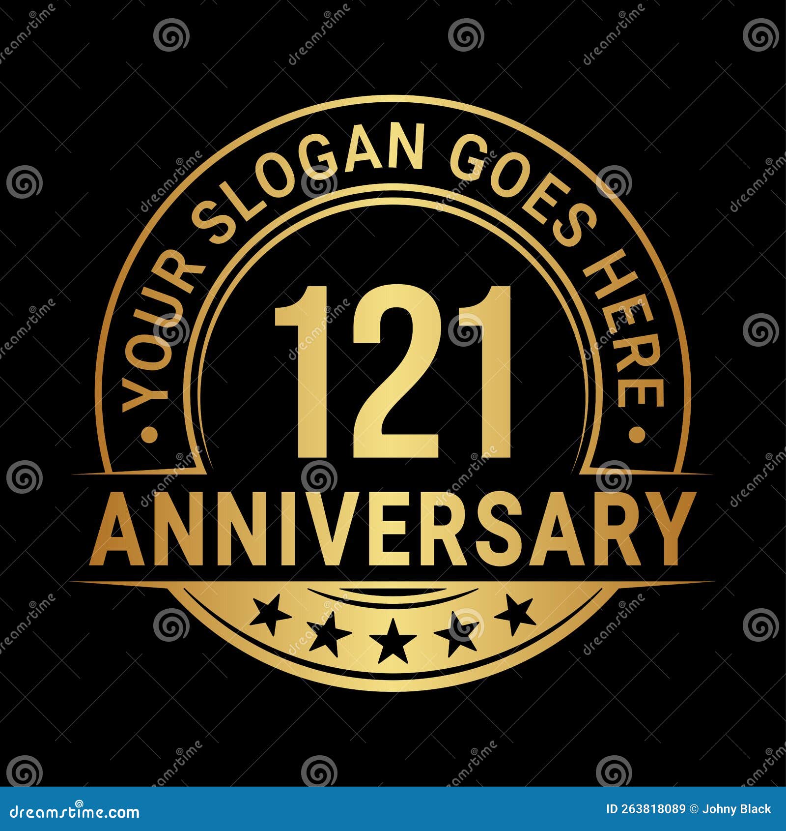 121 Years Anniversary. 121st Anniversary Logo Design Template. Vector ...