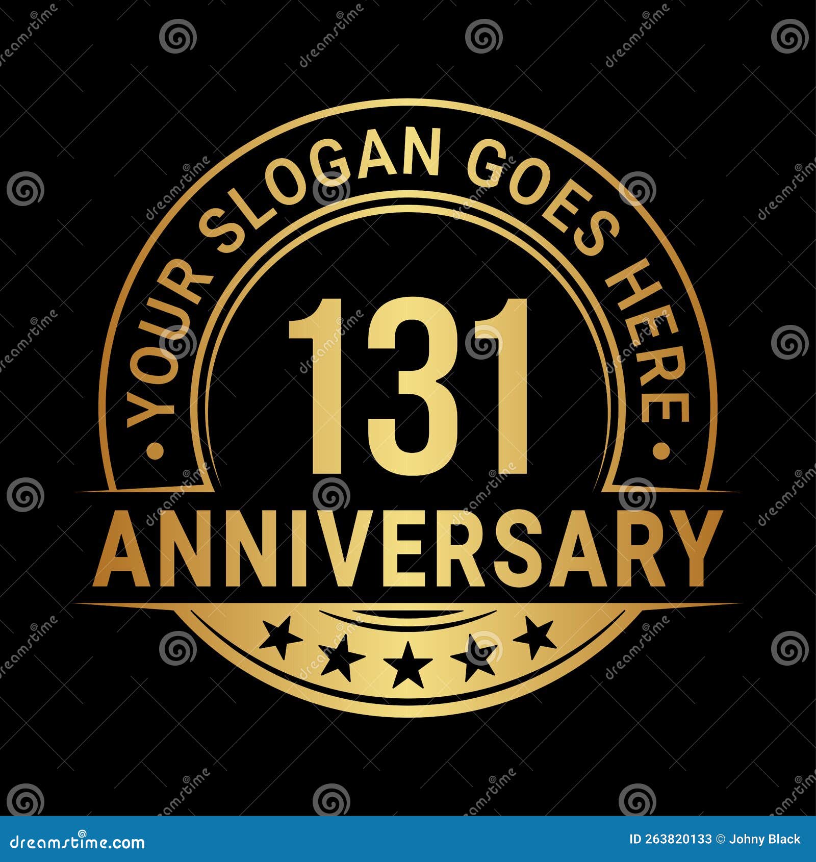 131 Years Anniversary. 131st Anniversary Logo Design Template. Vector ...