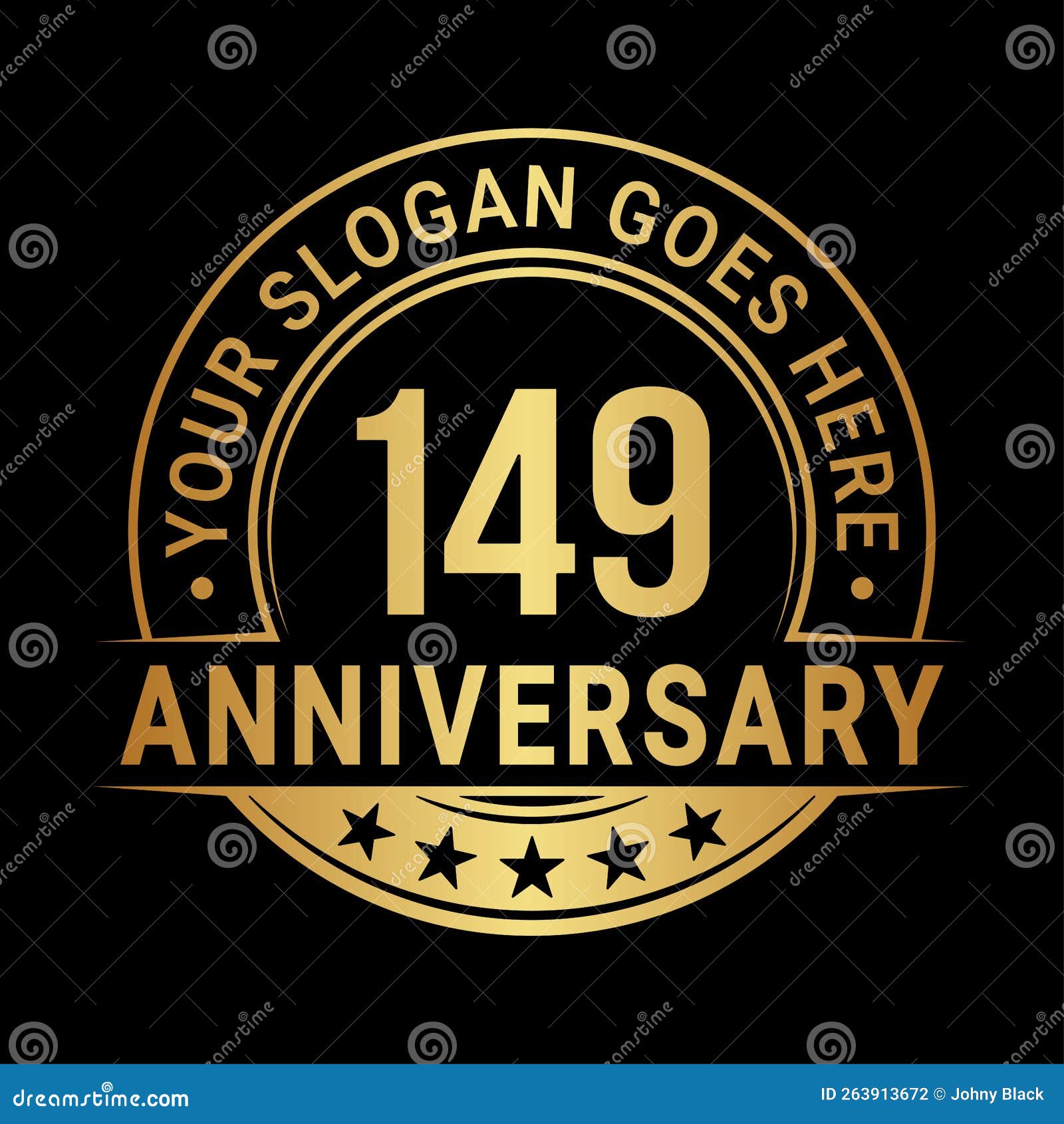149 Years Anniversary. 149th Anniversary Logo Design Template. Vector ...