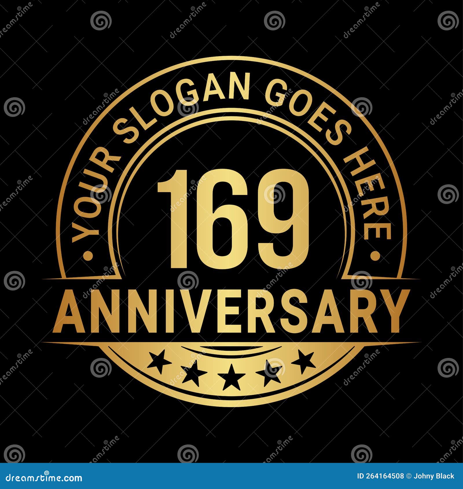 169 Years Anniversary. 169th Anniversary Logo Design Template. Vector ...