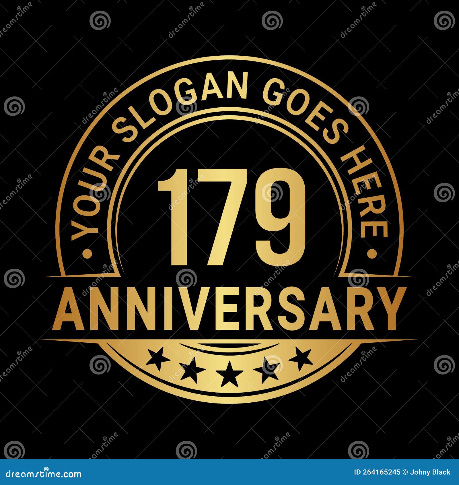 179 Years Anniversary. 179th Anniversary Logo Design Template. Vector ...