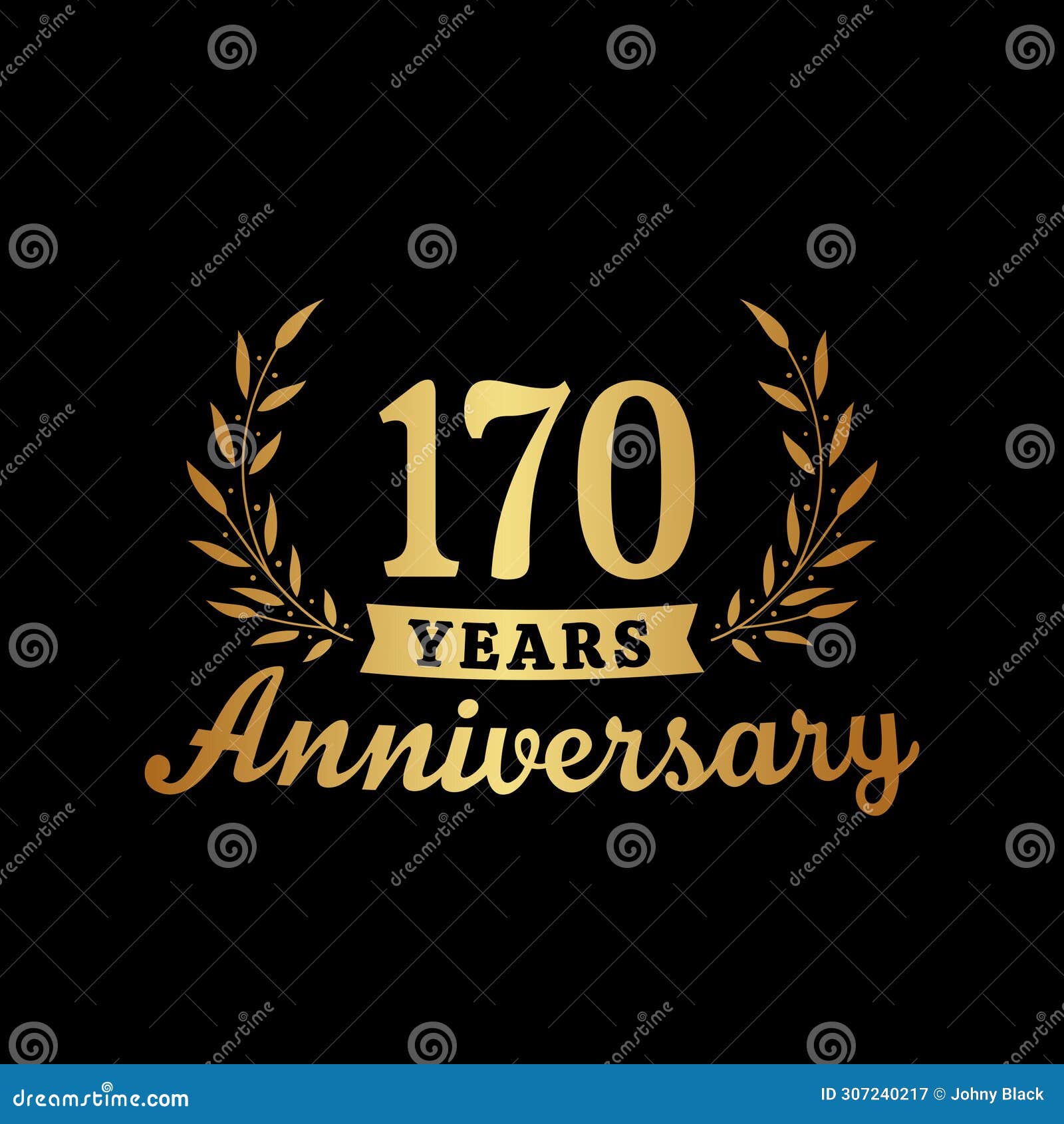 170 Years Anniversary Celebration Logotype. 170th Anniversary Logo ...