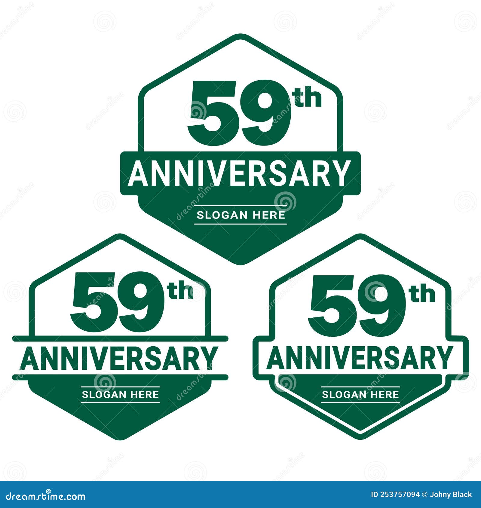 59 Years Anniversary Celebration Logotype. 59th Anniversary Logo ...