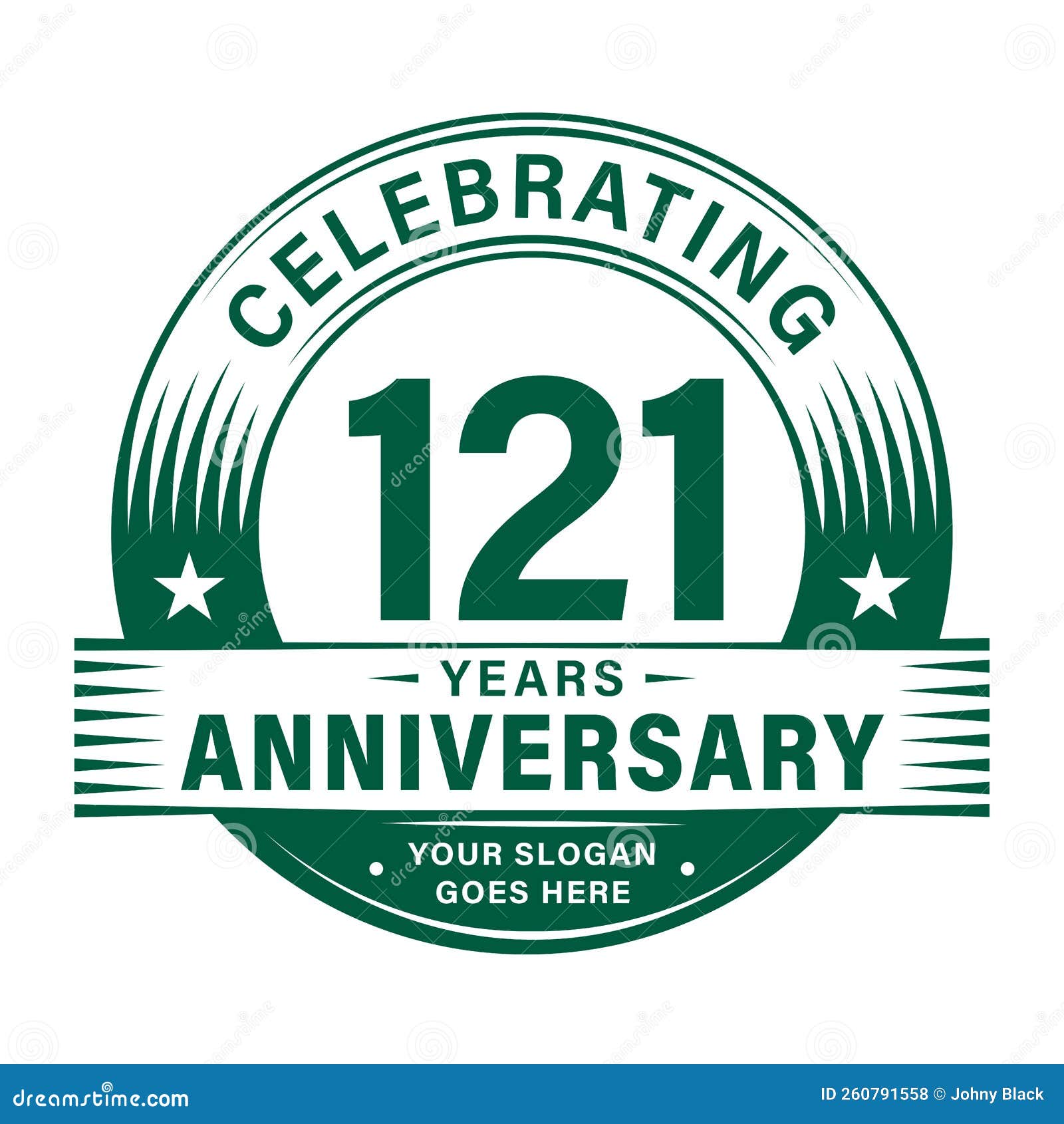 121 Years Anniversary Celebration Design Template. 121st Logo Vector ...