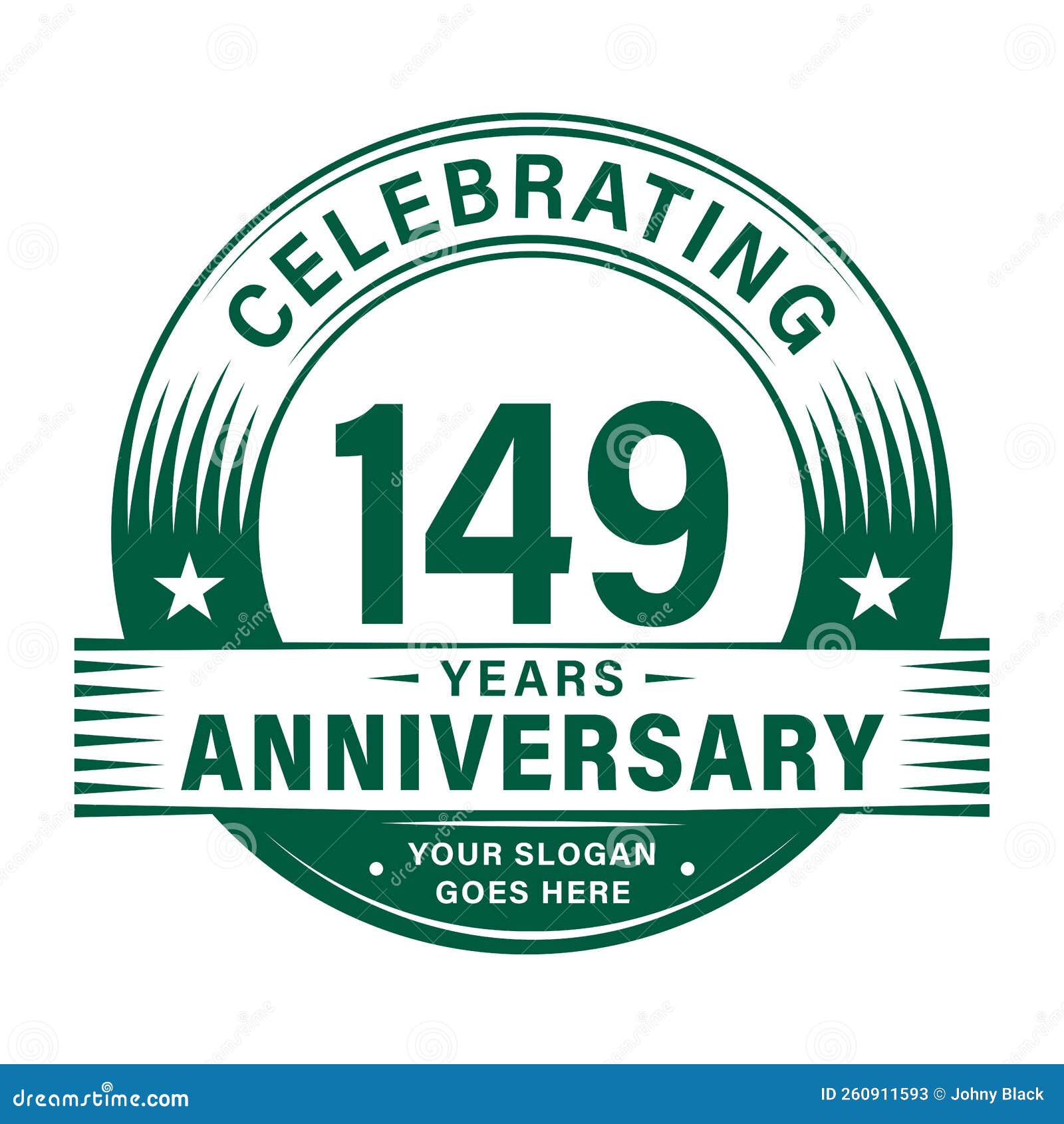 149 Years Anniversary Celebration Design Template. 149th Logo Vector ...