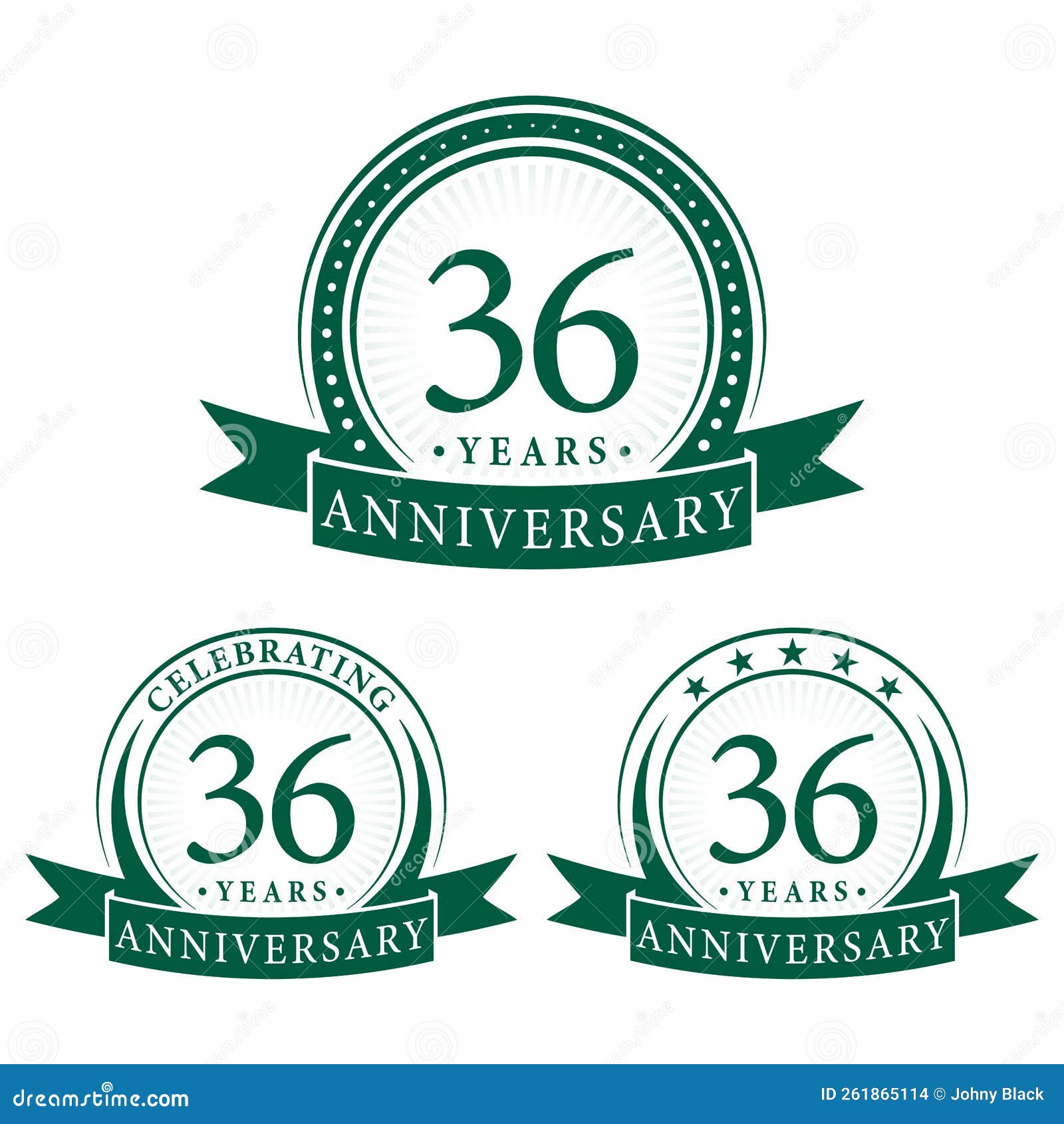 36 Years Anniversary Celebration Logotype. 36th Anniversary Logo ...