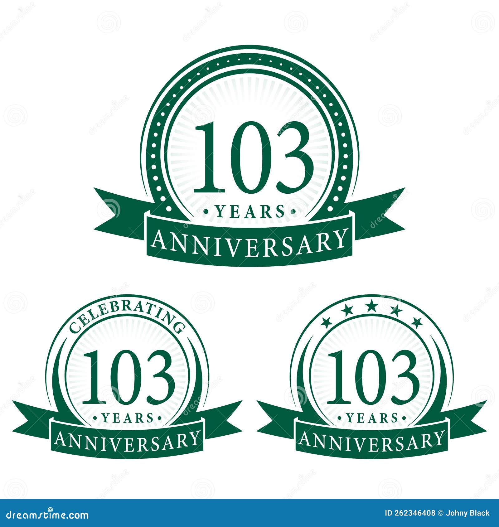 103 Years Anniversary Celebration Logotype. 103rd Anniversary Logo ...