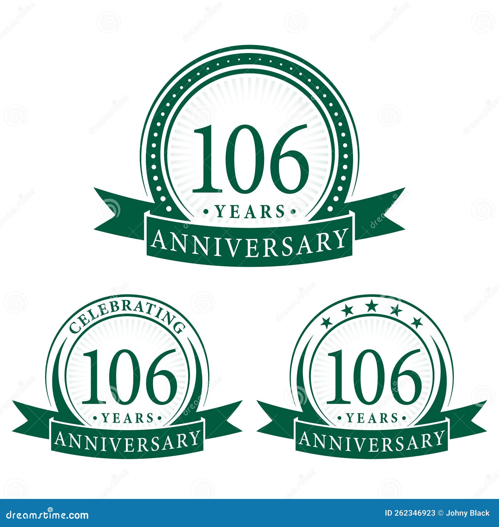 106 Years Anniversary Celebration Logotype. 106th Anniversary Logo ...