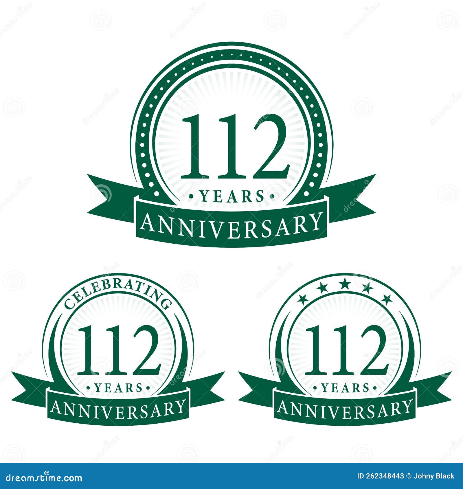 112 Years Anniversary Celebration Logotype. 112th Anniversary Logo ...