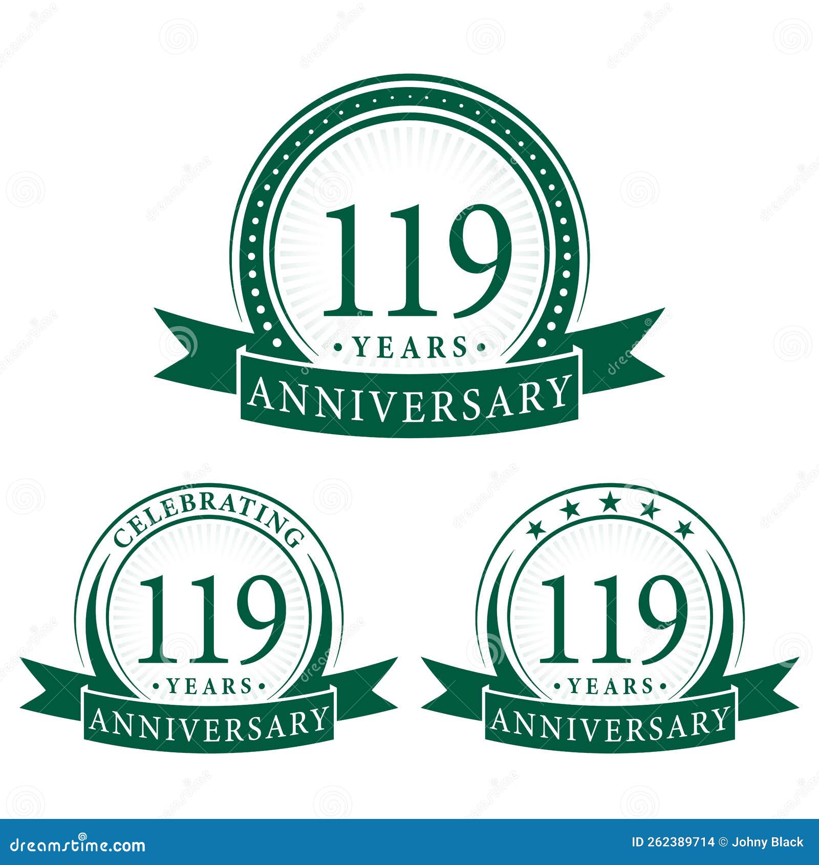 119 Years Anniversary Celebration Logotype. 119th Anniversary Logo ...