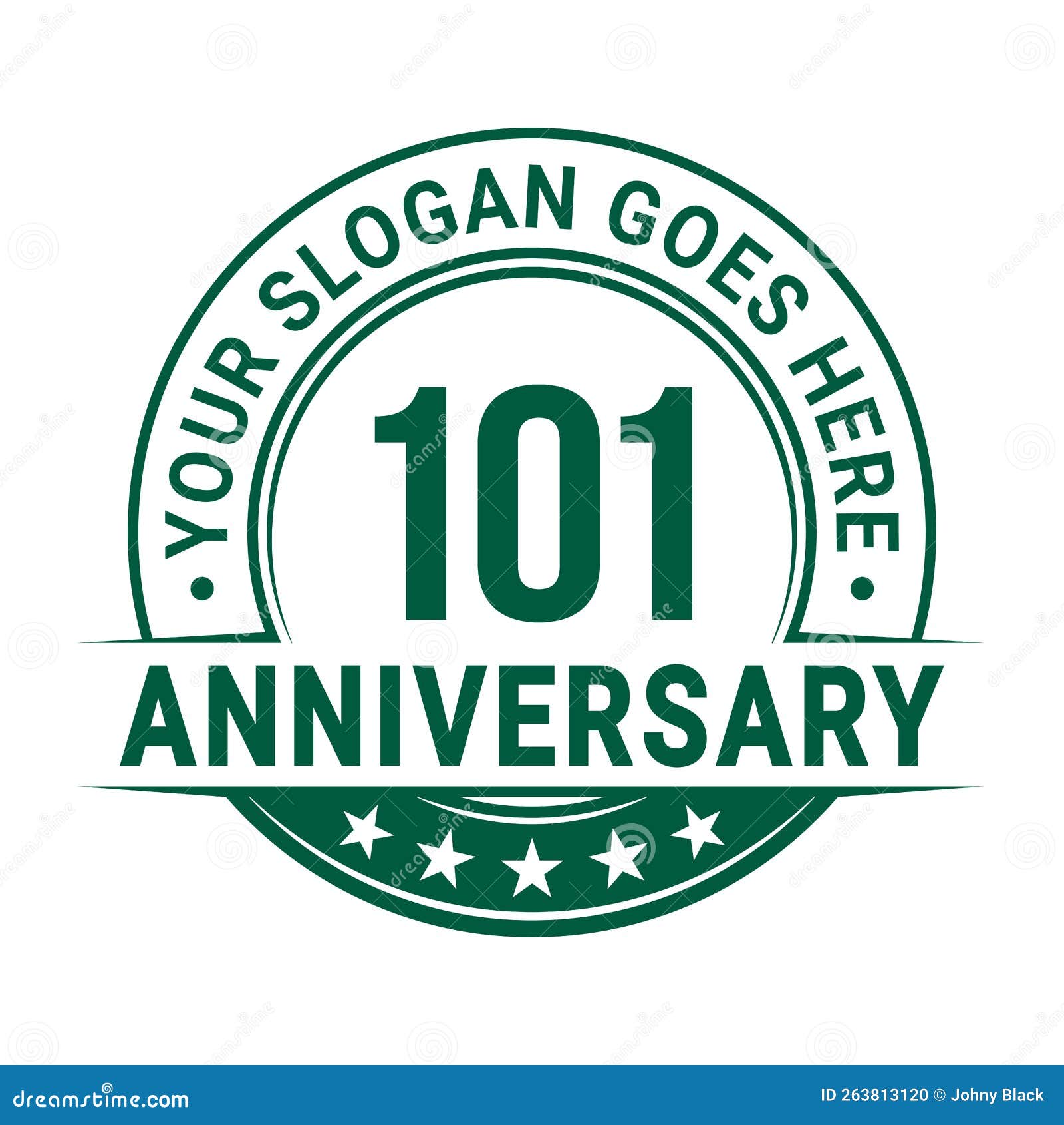 101 Years Anniversary. 101st Anniversary Logo Design Template. Vector ...
