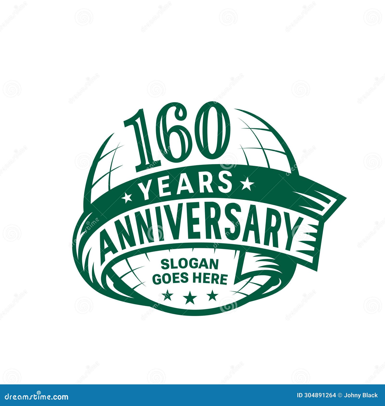 160 Years Anniversary Design Template. Anniversary Vector And ...
