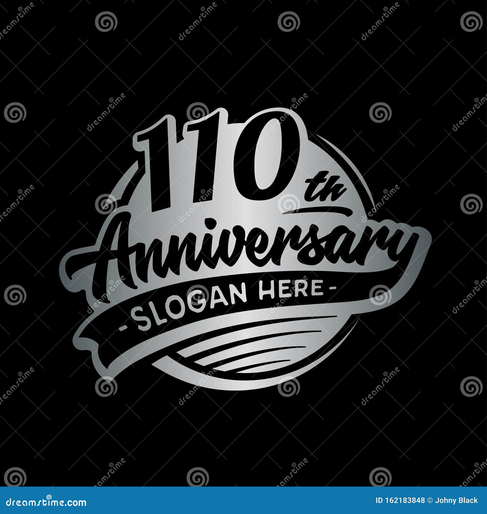 110 Years Anniversary Design Template. Vector and Illustration. 110th ...