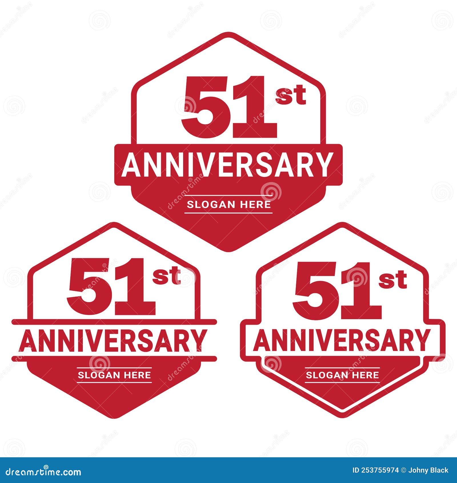 51 Years Anniversary Celebration Logotype. 51st Anniversary Logo ...
