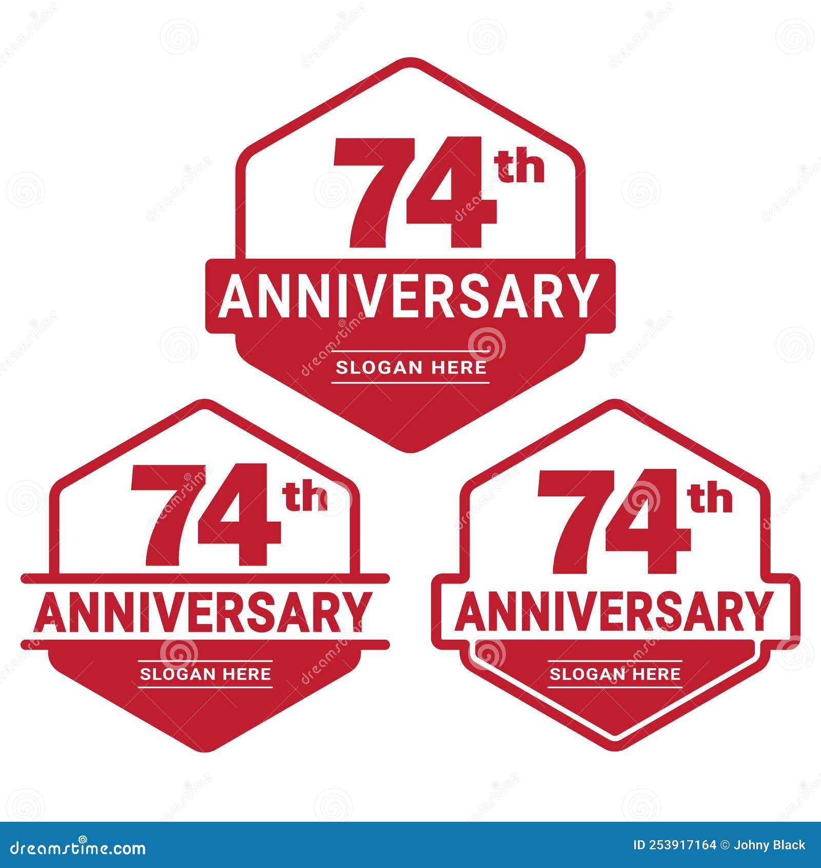 74 Years Anniversary Celebration Logotype. 74th Anniversary Logo ...