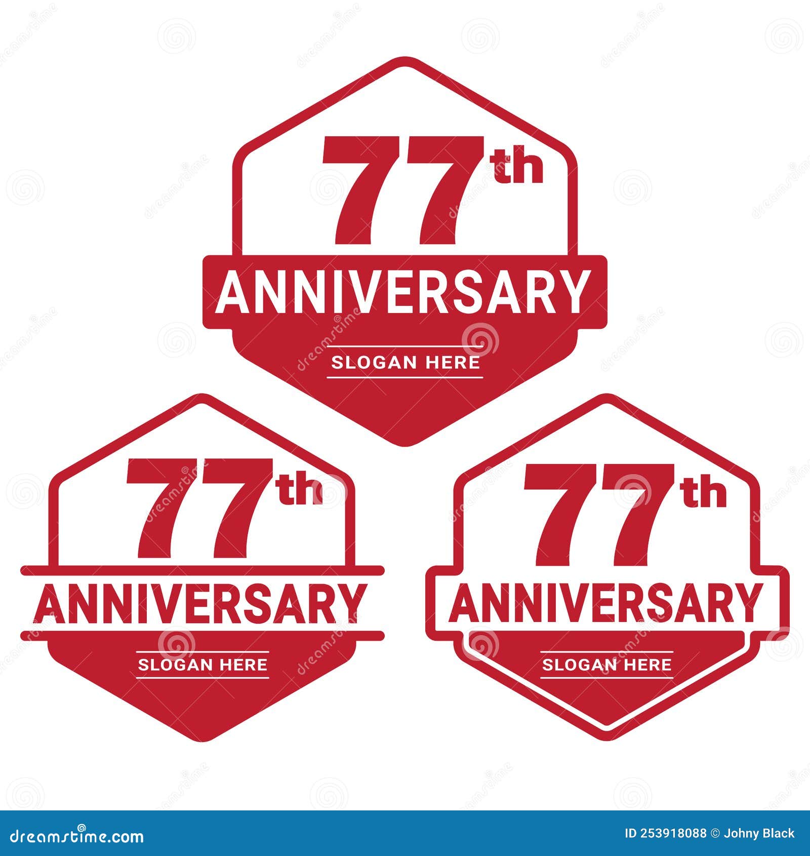 77 Years Anniversary Celebration Logotype. 77th Anniversary Logo ...