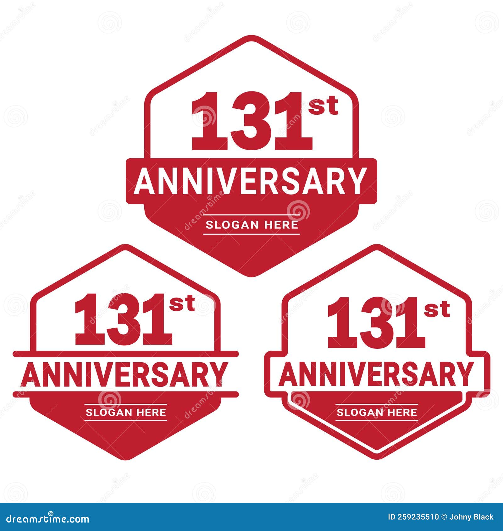 131 Years Anniversary Celebration Logotype. 131st Anniversary Logo ...