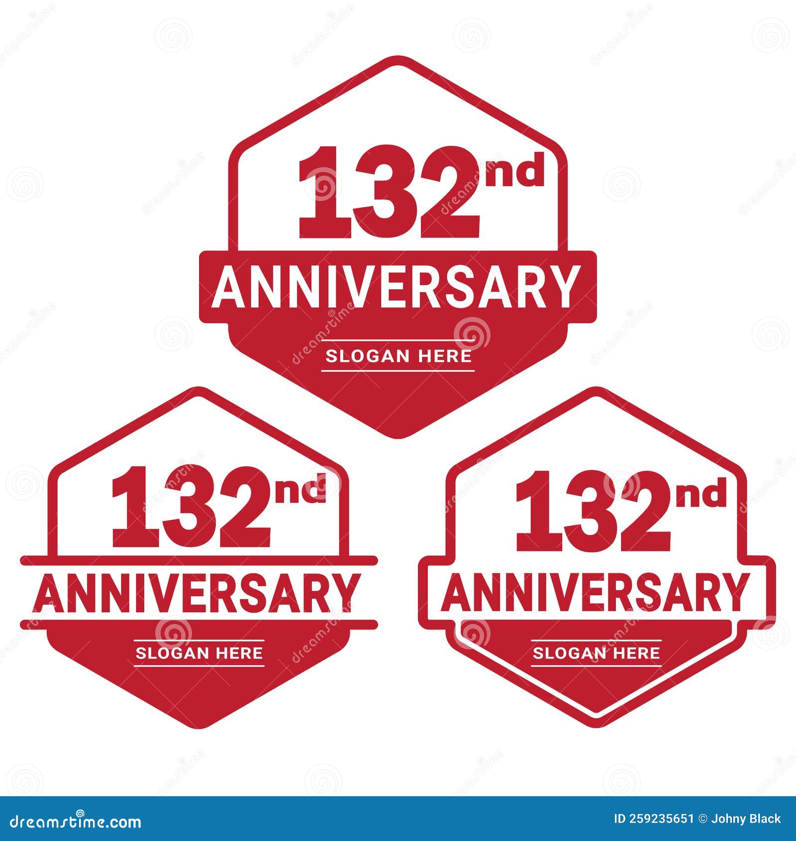 132 Years Anniversary Celebration Logotype. 132nd Anniversary Logo ...