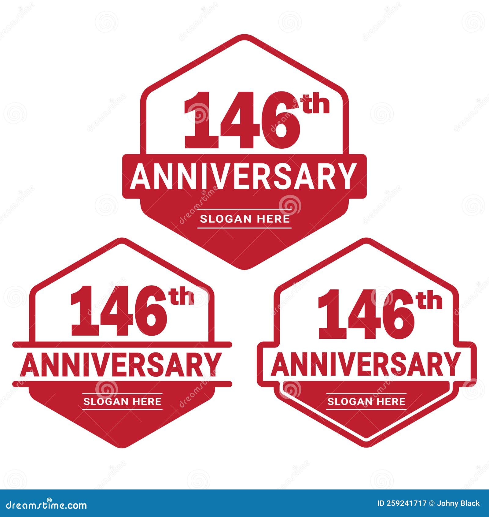 146 Years Anniversary Celebration Logotype. 146th Anniversary Logo ...