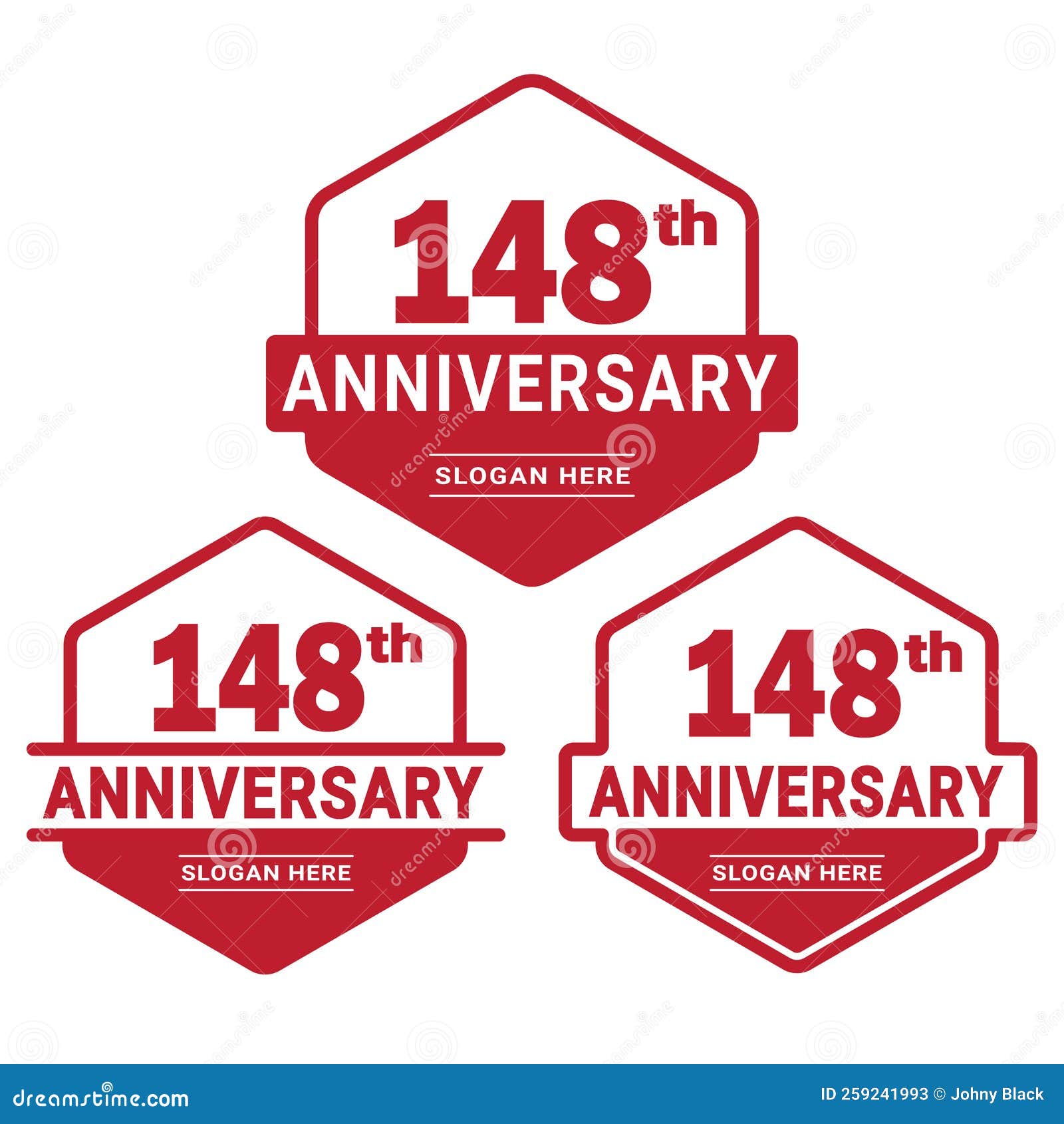 148 Years Anniversary Celebration Logotype. 148th Anniversary Logo ...