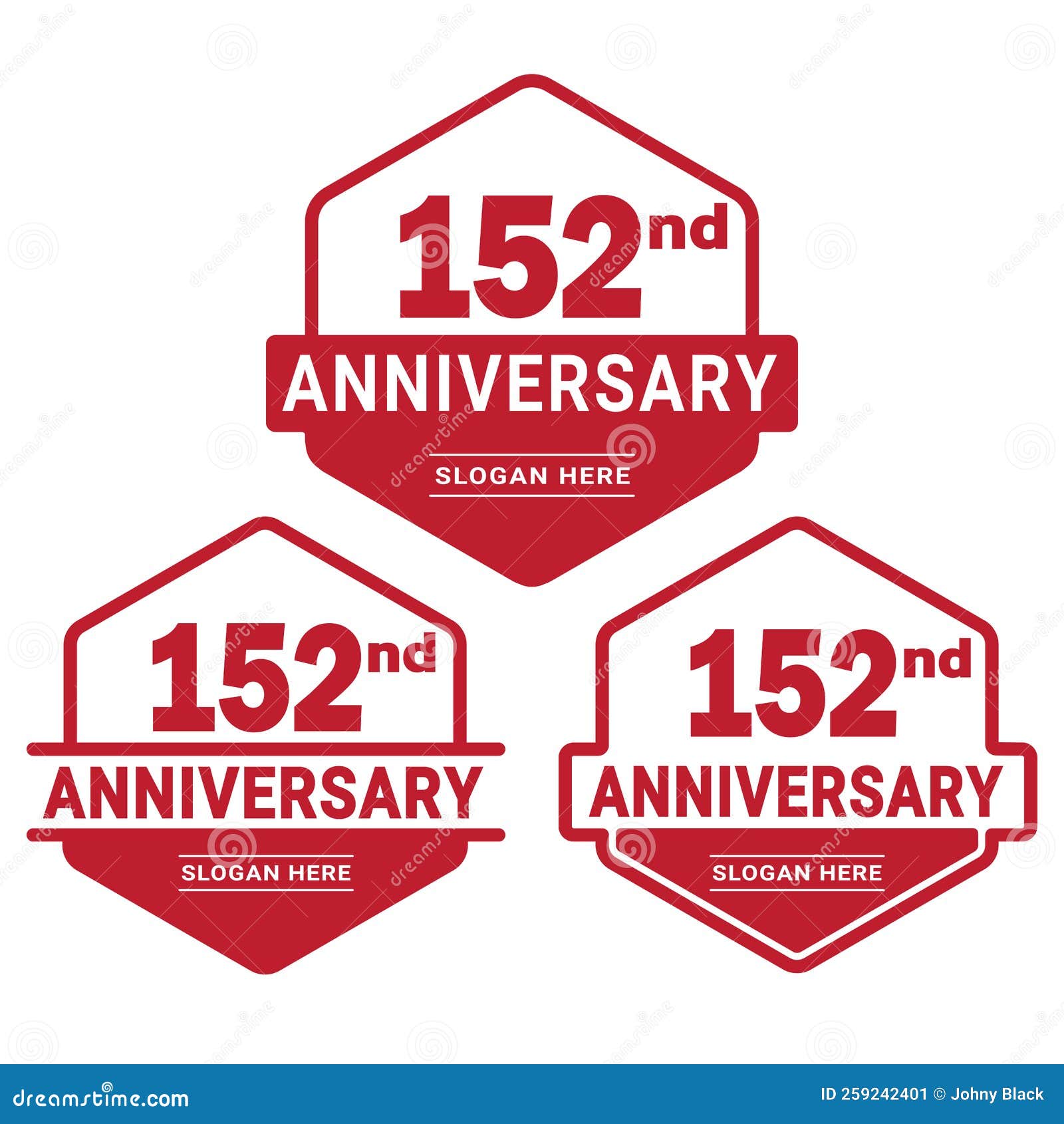 152 Years Anniversary Celebration Logotype. 152nd Anniversary Logo ...