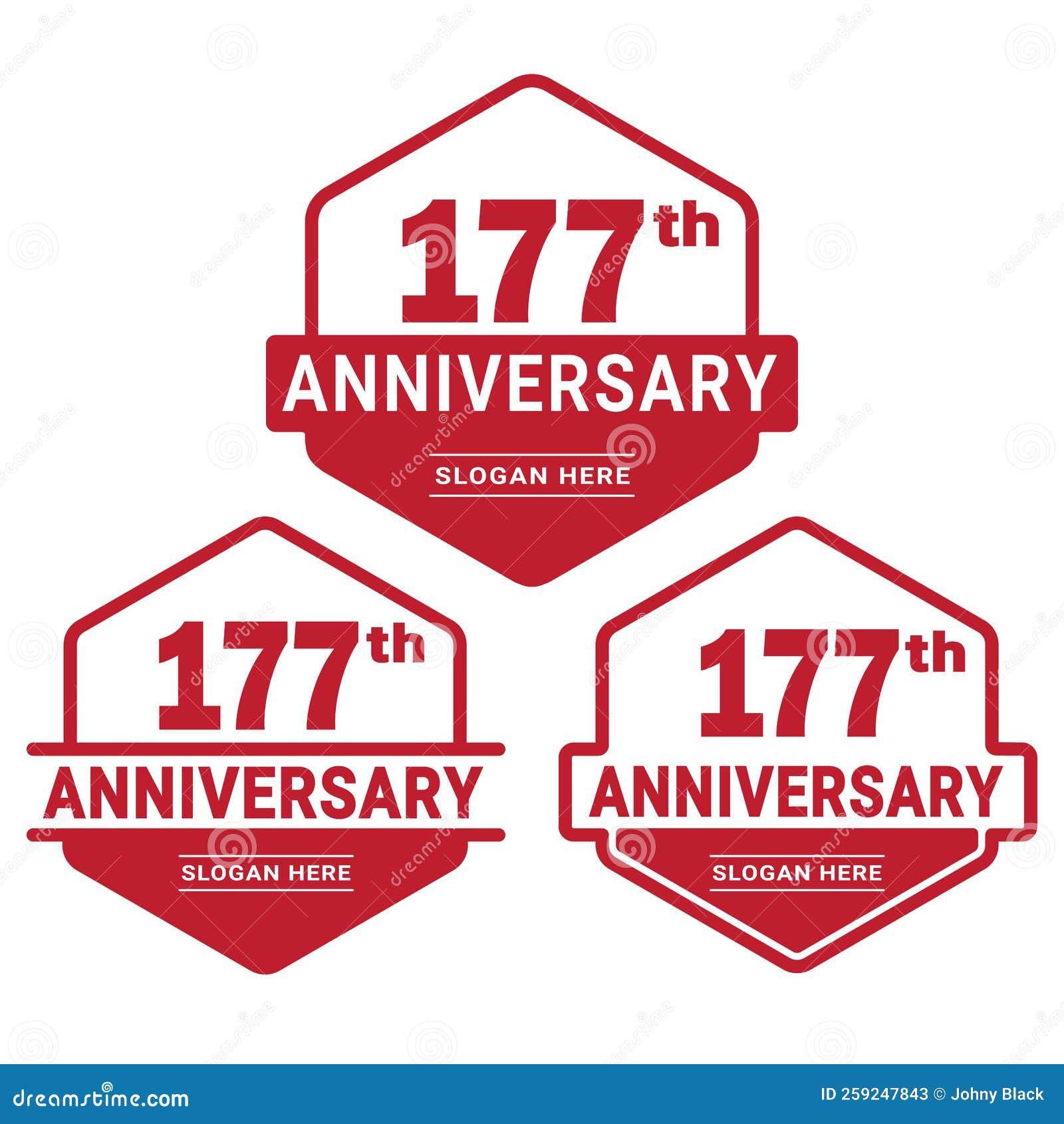 177 Years Anniversary Celebration Logotype. 177th Anniversary Logo ...