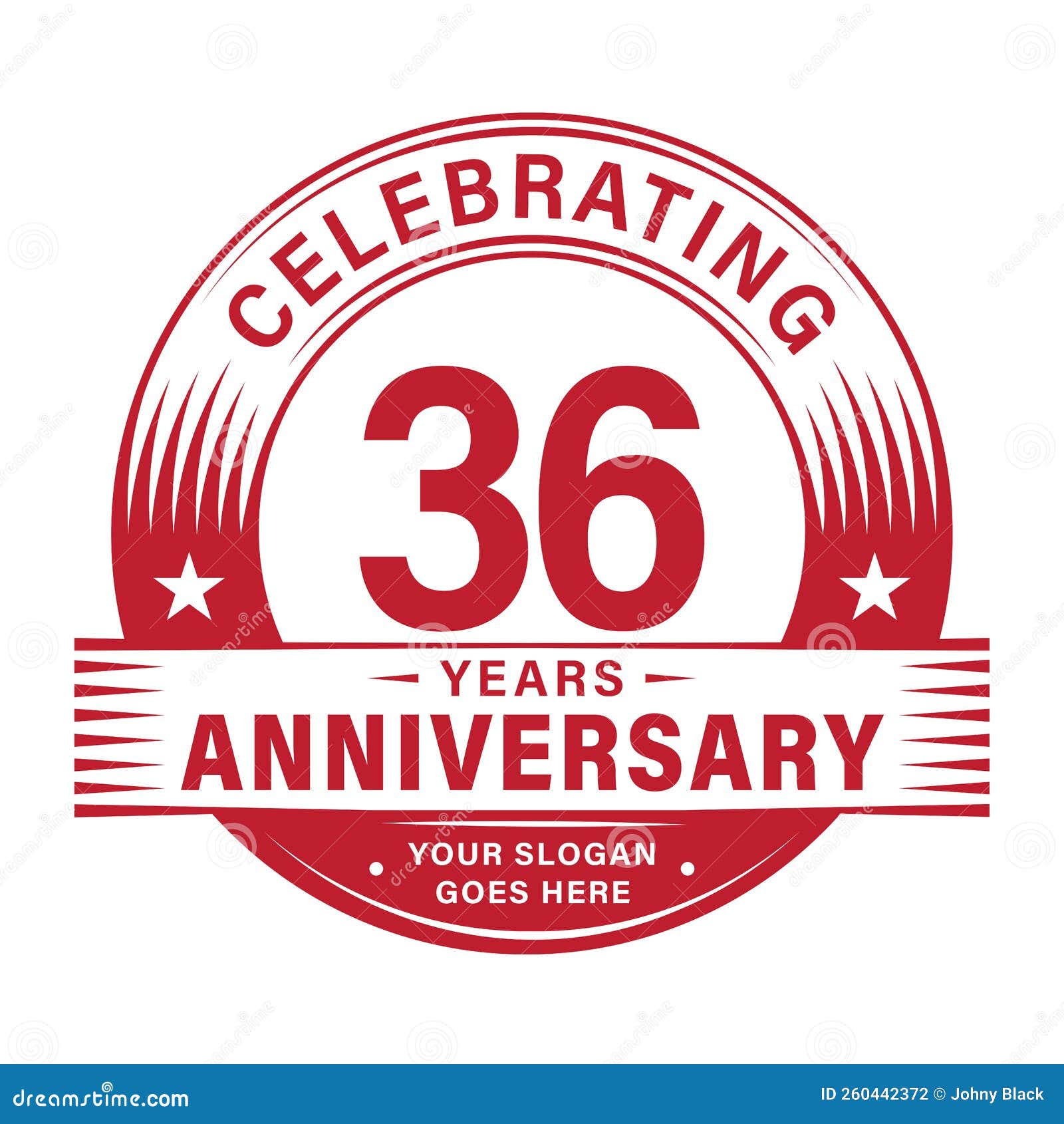 36 Years Anniversary Celebration Design Template. 36th Logo Vector ...