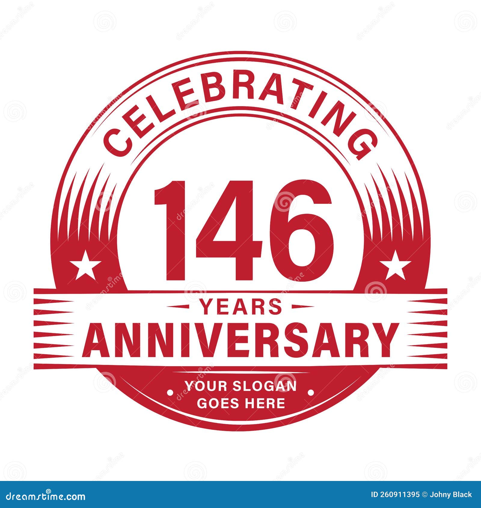 146 Years Anniversary Celebration Design Template. 146th Logo Vector ...