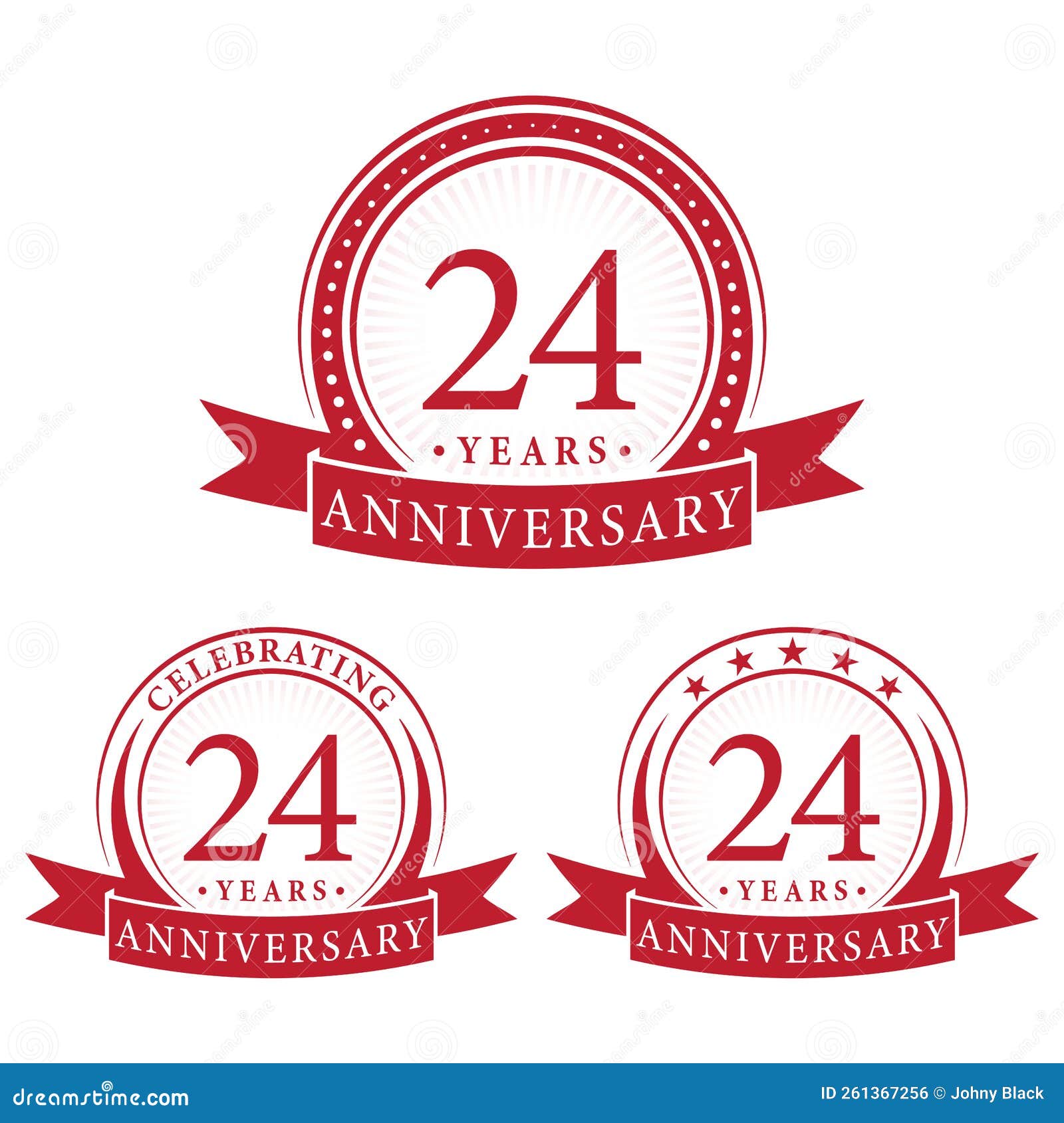 24 Years Anniversary Celebration Logotype. 24th Anniversary Logo ...